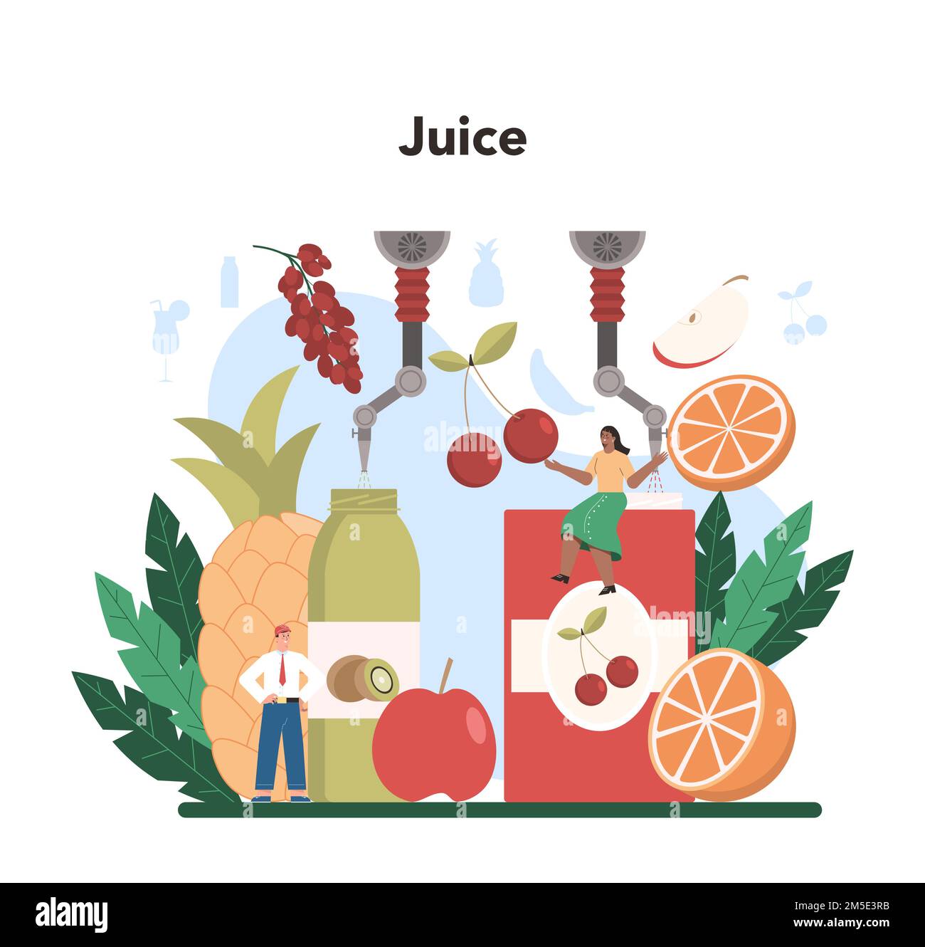 Fruit farming industry. Idea of agriculture and cultivation. Organic ...