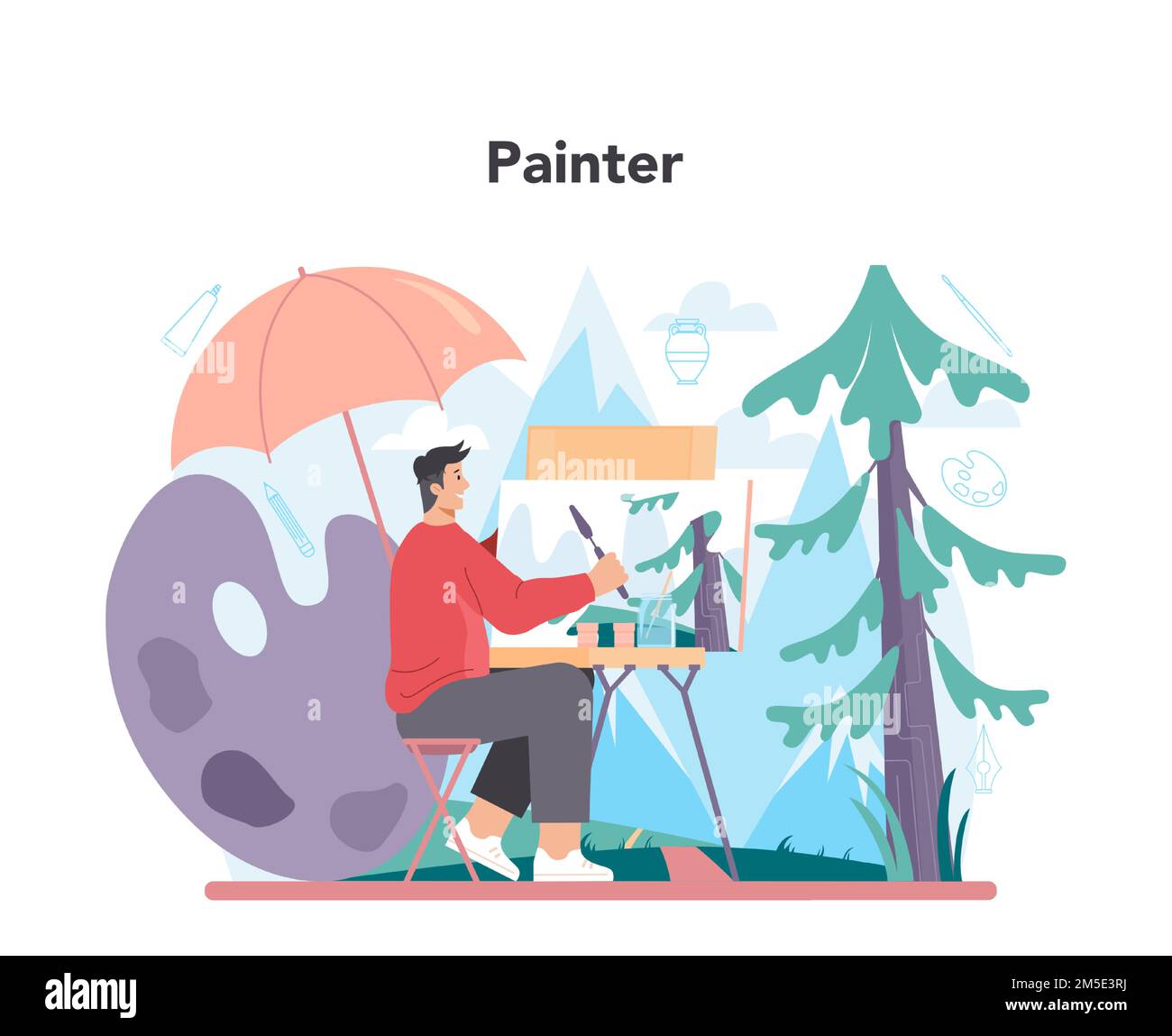 Classic work artist a Cut Out Stock Images & Pictures - Alamy