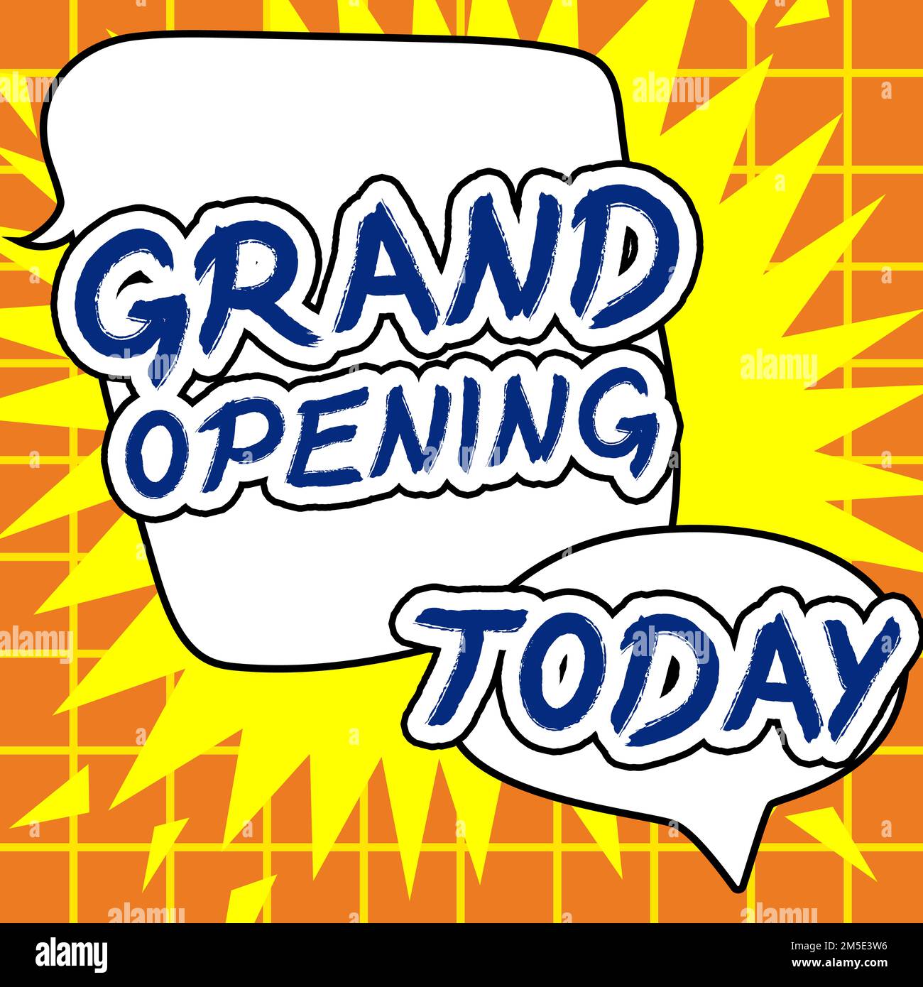 Handwriting text Grand Opening. Word Written on Ribbon Cutting New ...