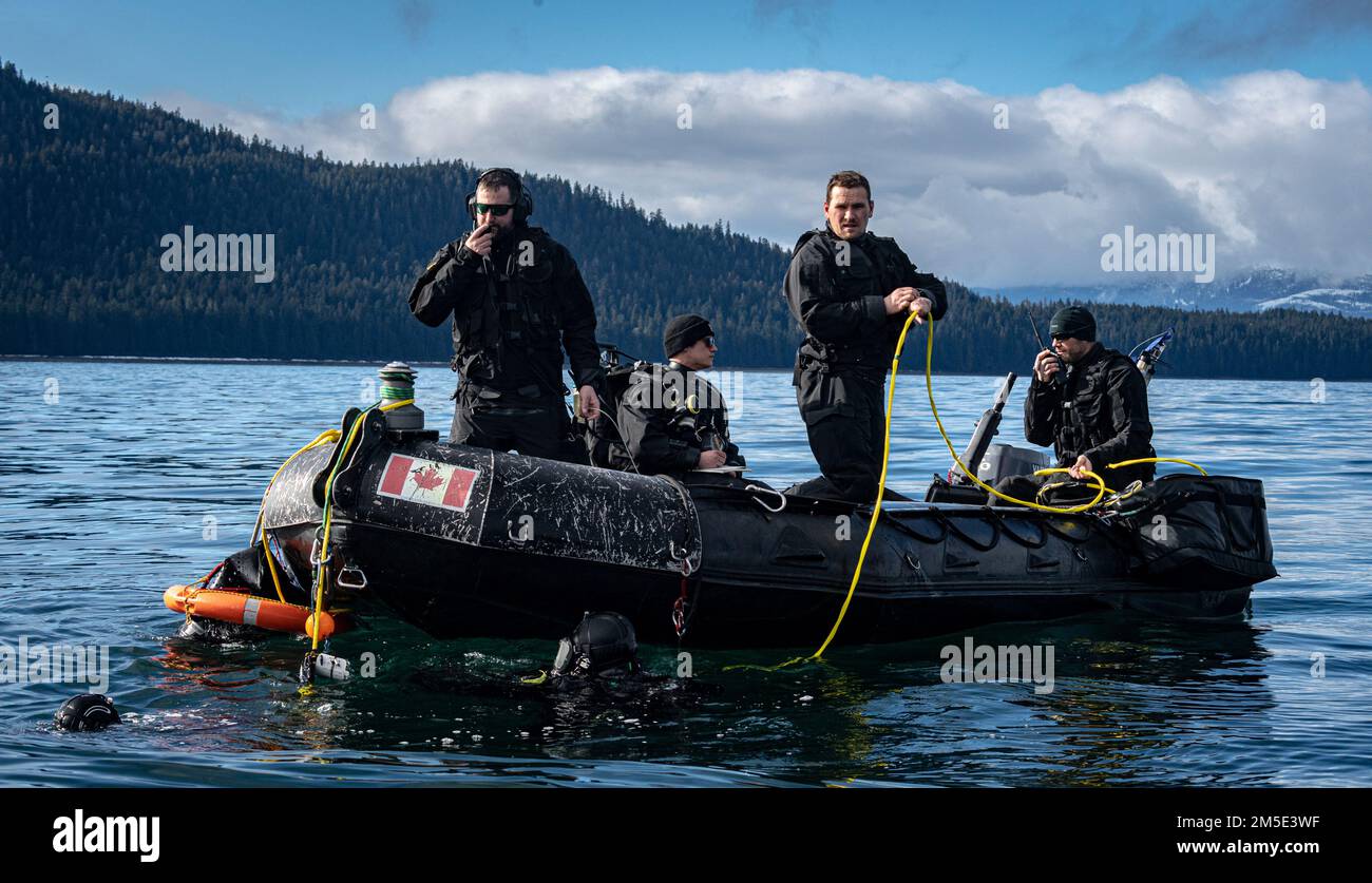 Clearance divers from the Royal Canadian Navy, Fleet Diving Unit ...