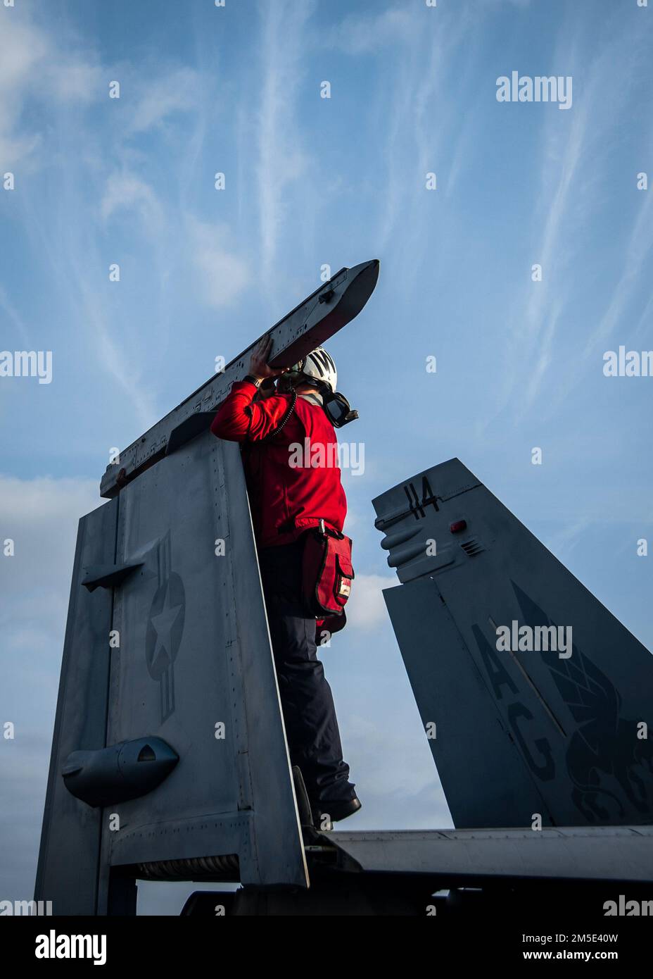 220306-N-UD000-1024 ATLANTIC OCEAN (March 6, 2022) A Sailor assigned to ...