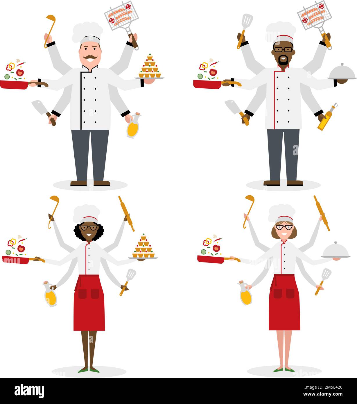 Multitasking illustration cake hi-res stock photography and images - Alamy