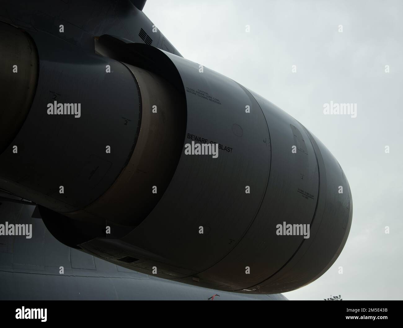 A C-5M Super Galaxy sits on the flightline Mach 6, 2022, at Dover Air ...