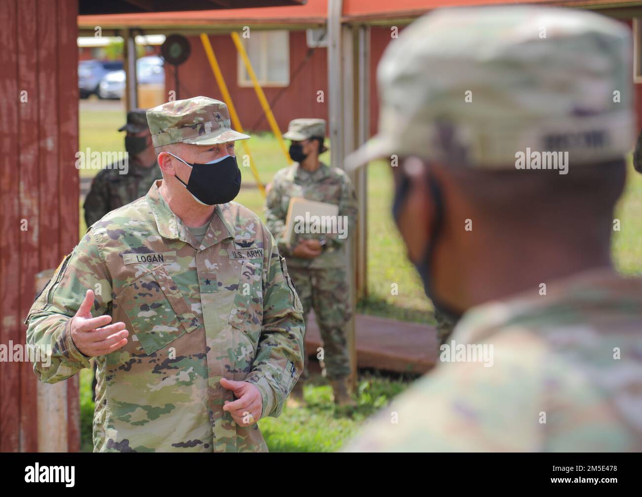 Hawaii Army National Guard (HIARNG) Brig. Gen. Stephen F. Logan ...