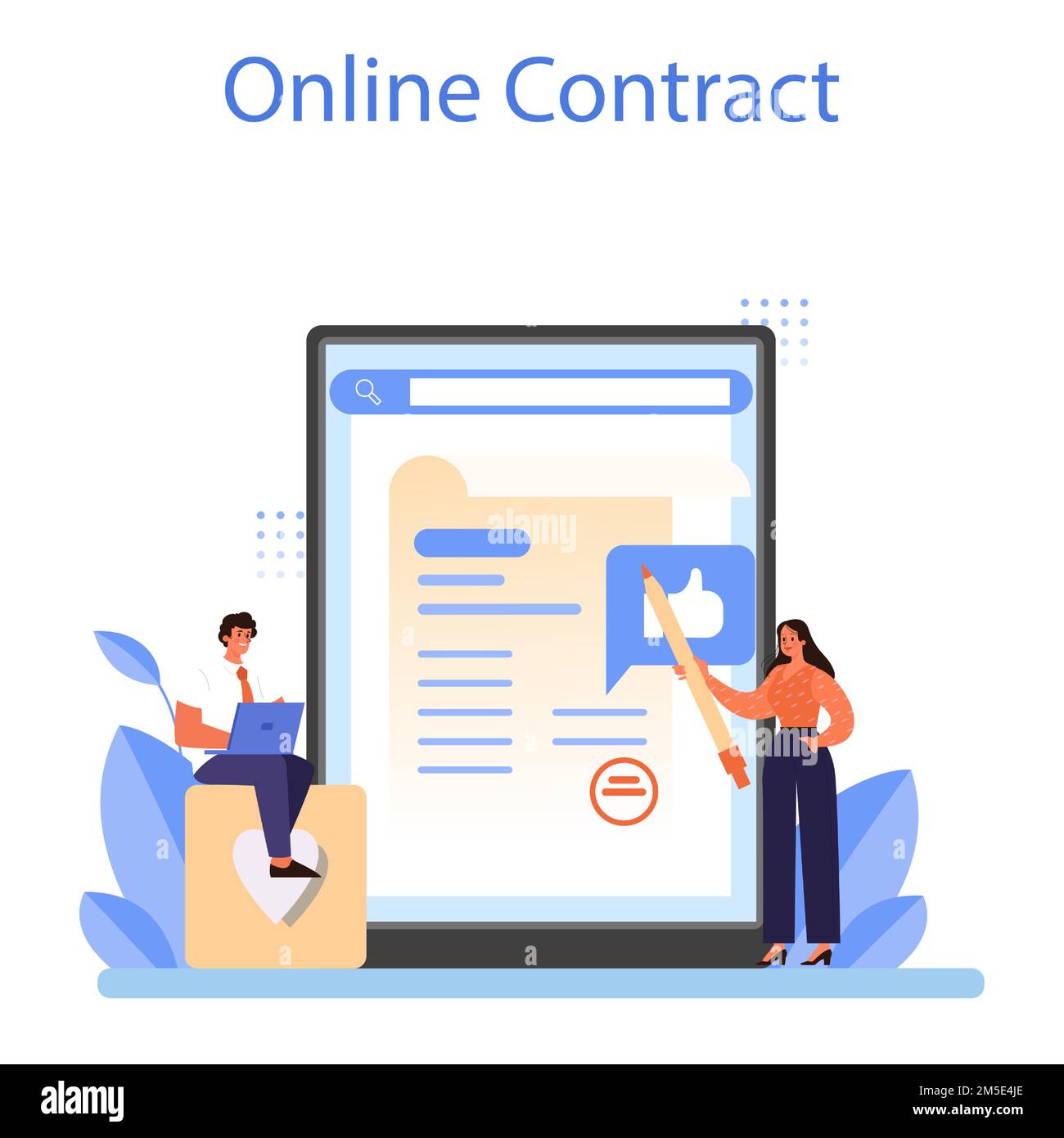 Customer approval online service or platform. Marketing program ...