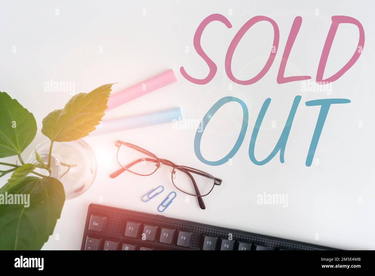 Sign displaying Sold Out. Conceptual photo Not available anymore ...