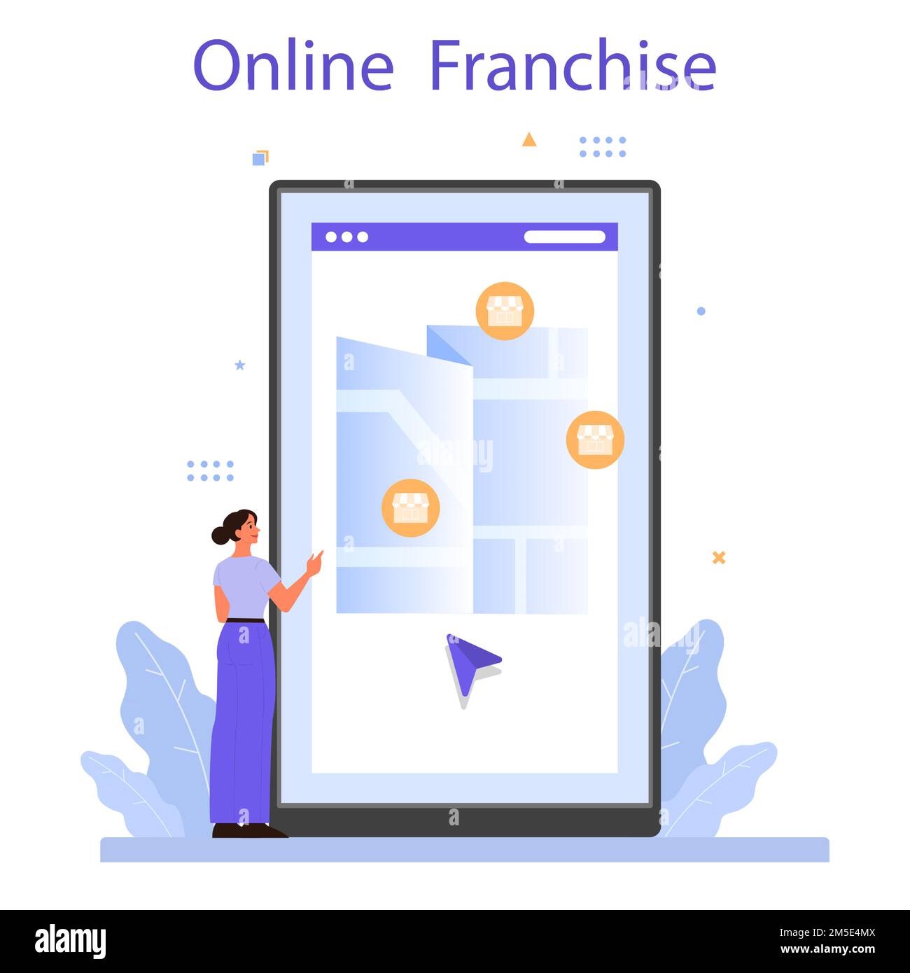 Business scaling online service or platform. Franchise business ...