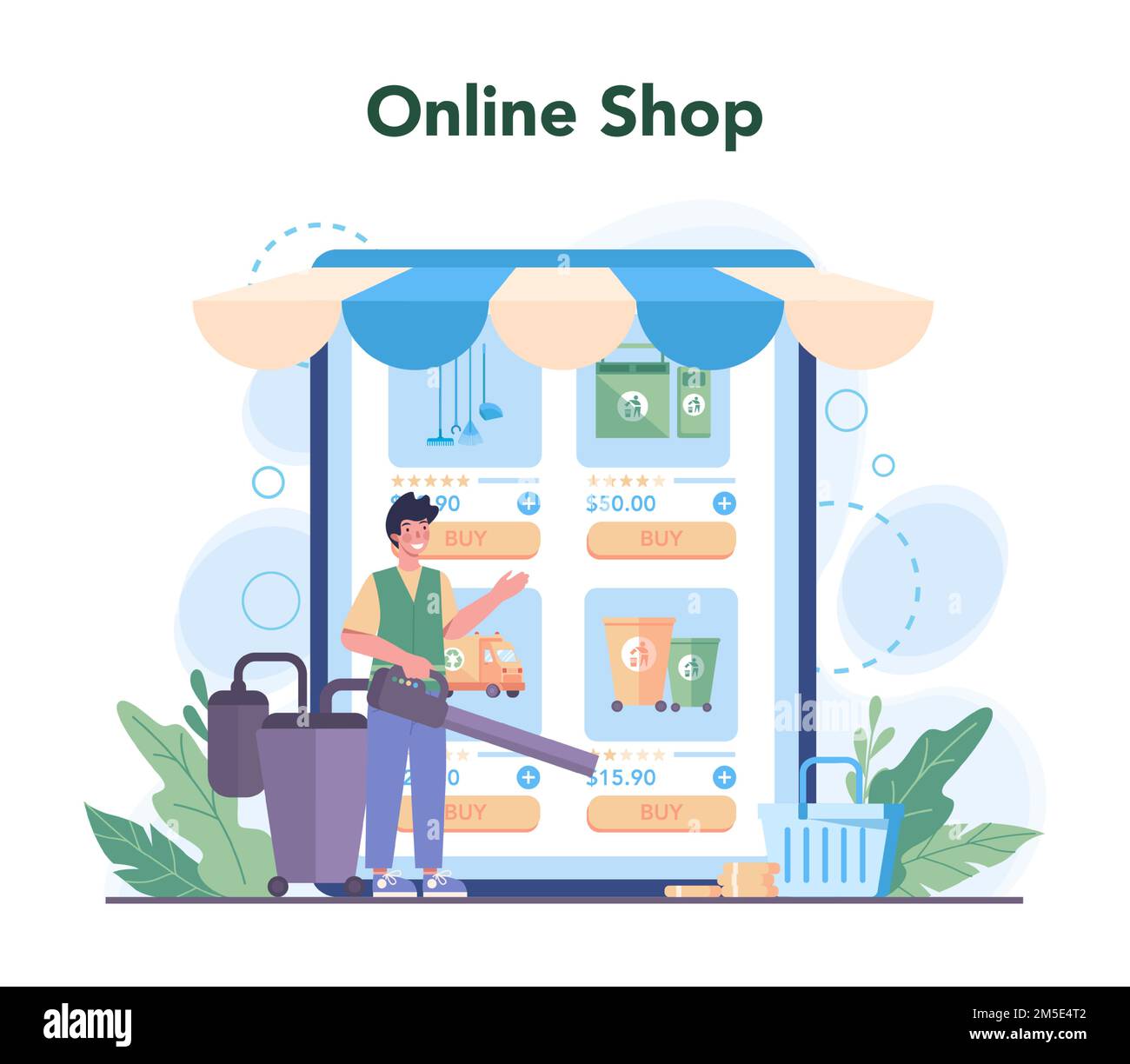 Cleaning service or company online service or platform. Cleaning staff ...