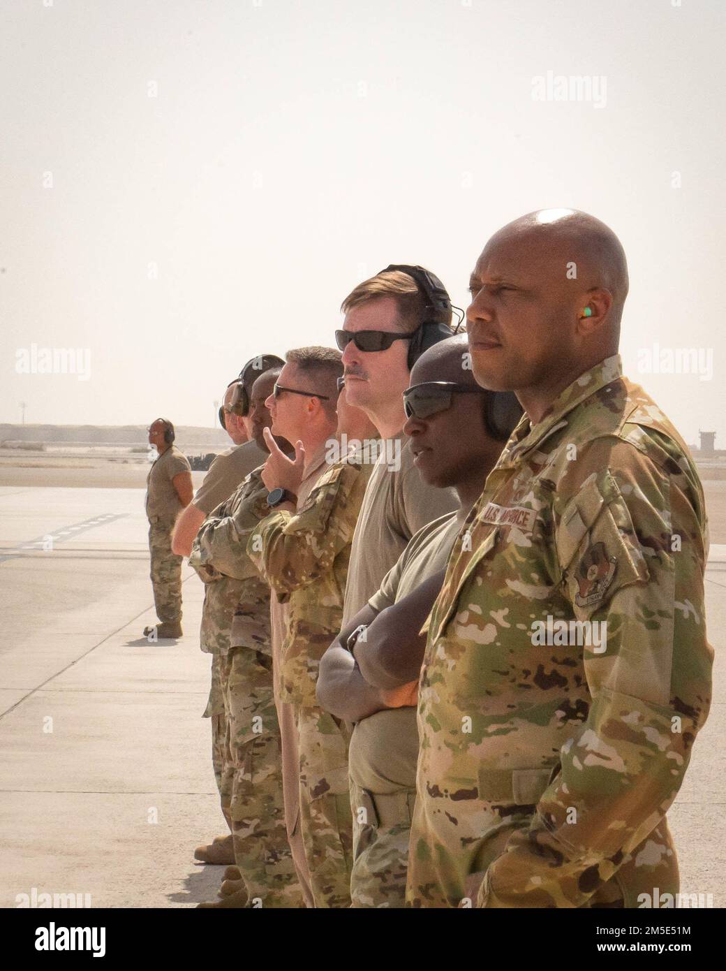 Members of the 380th Air Expeditionary Wing, Al Dhafra Air Base, United ...