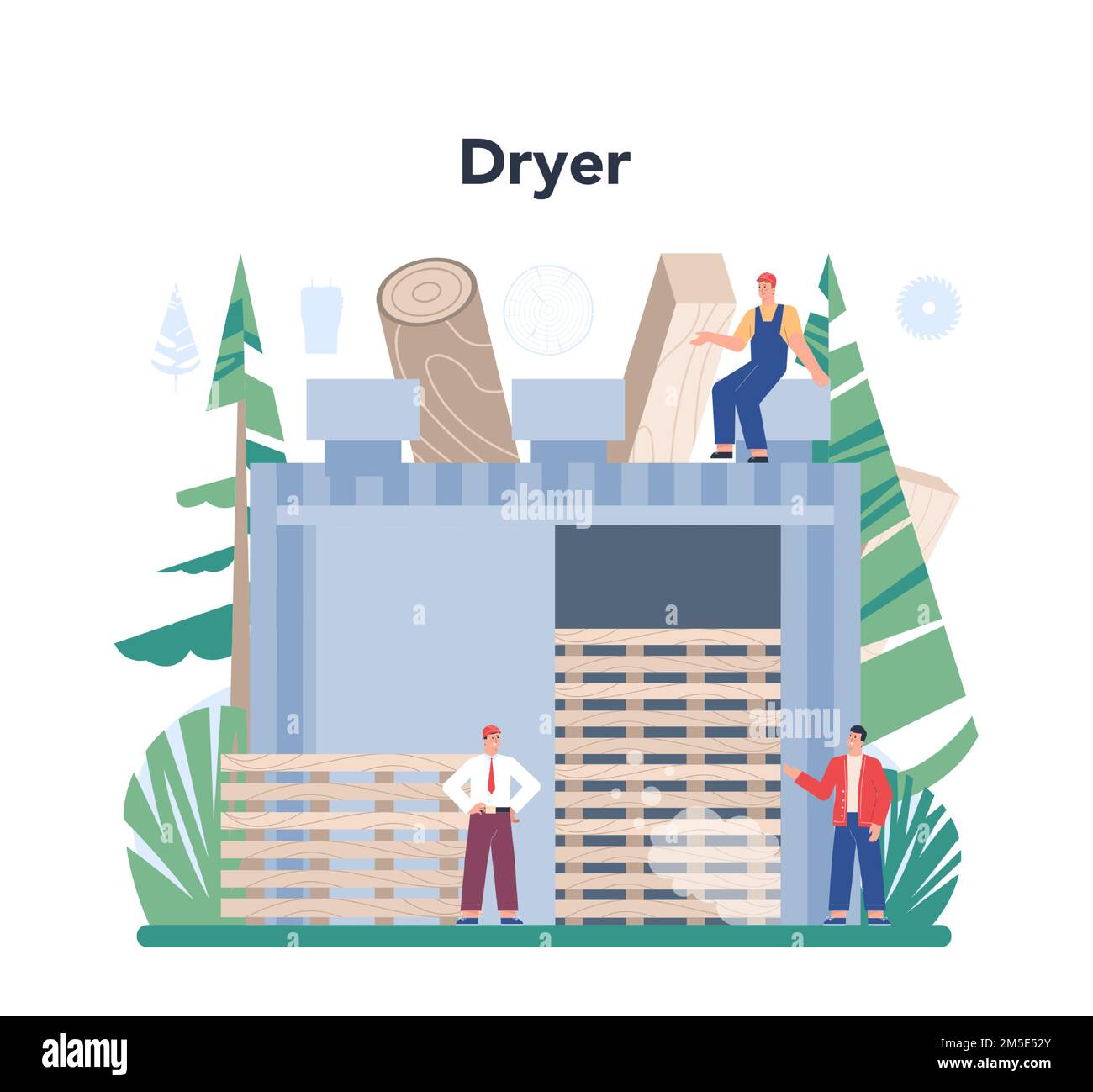 Drying timber Stock Vector Images - Alamy