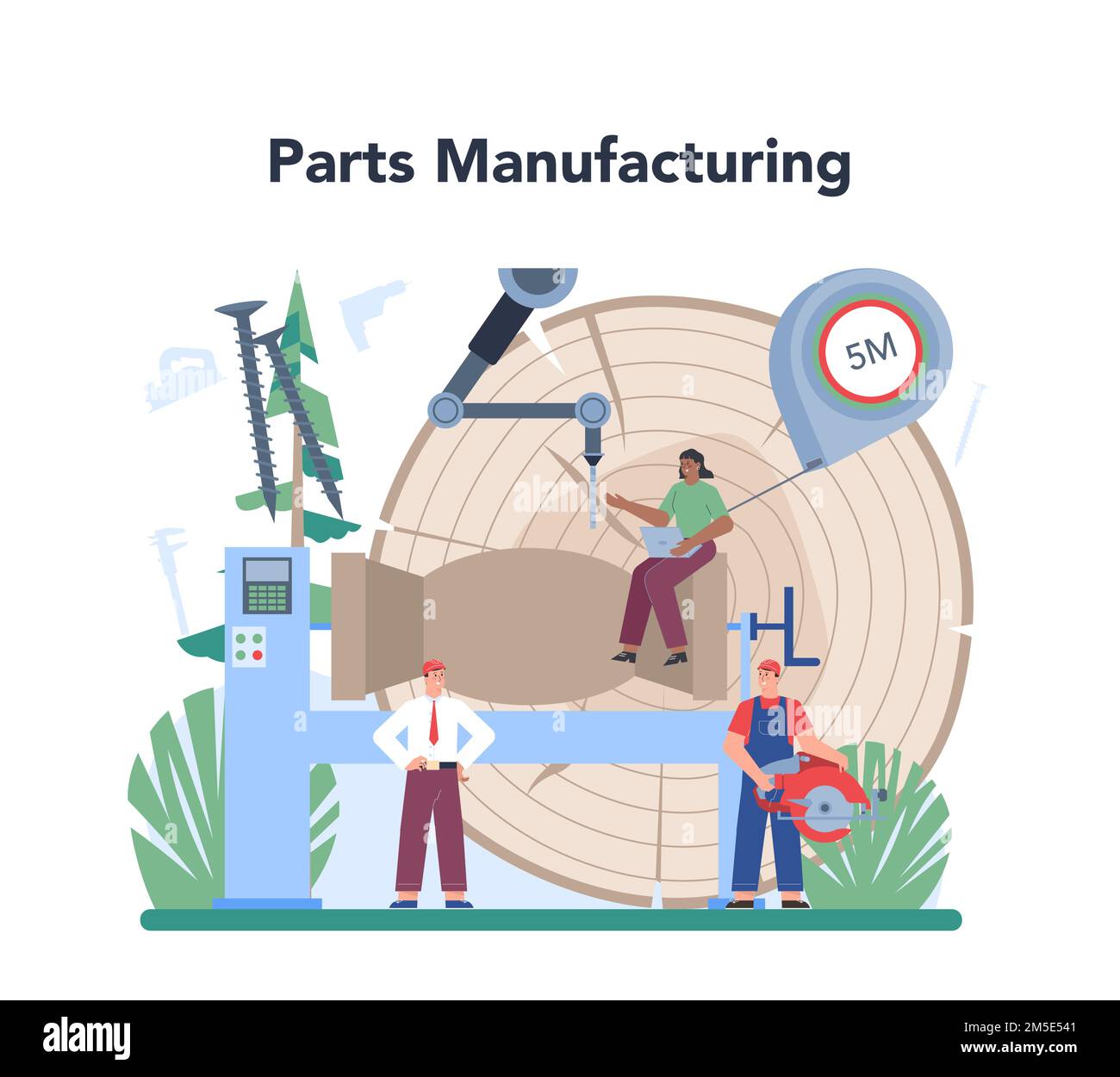 Furniture manufacturing machinery Cut Out Stock Images & Pictures - Alamy