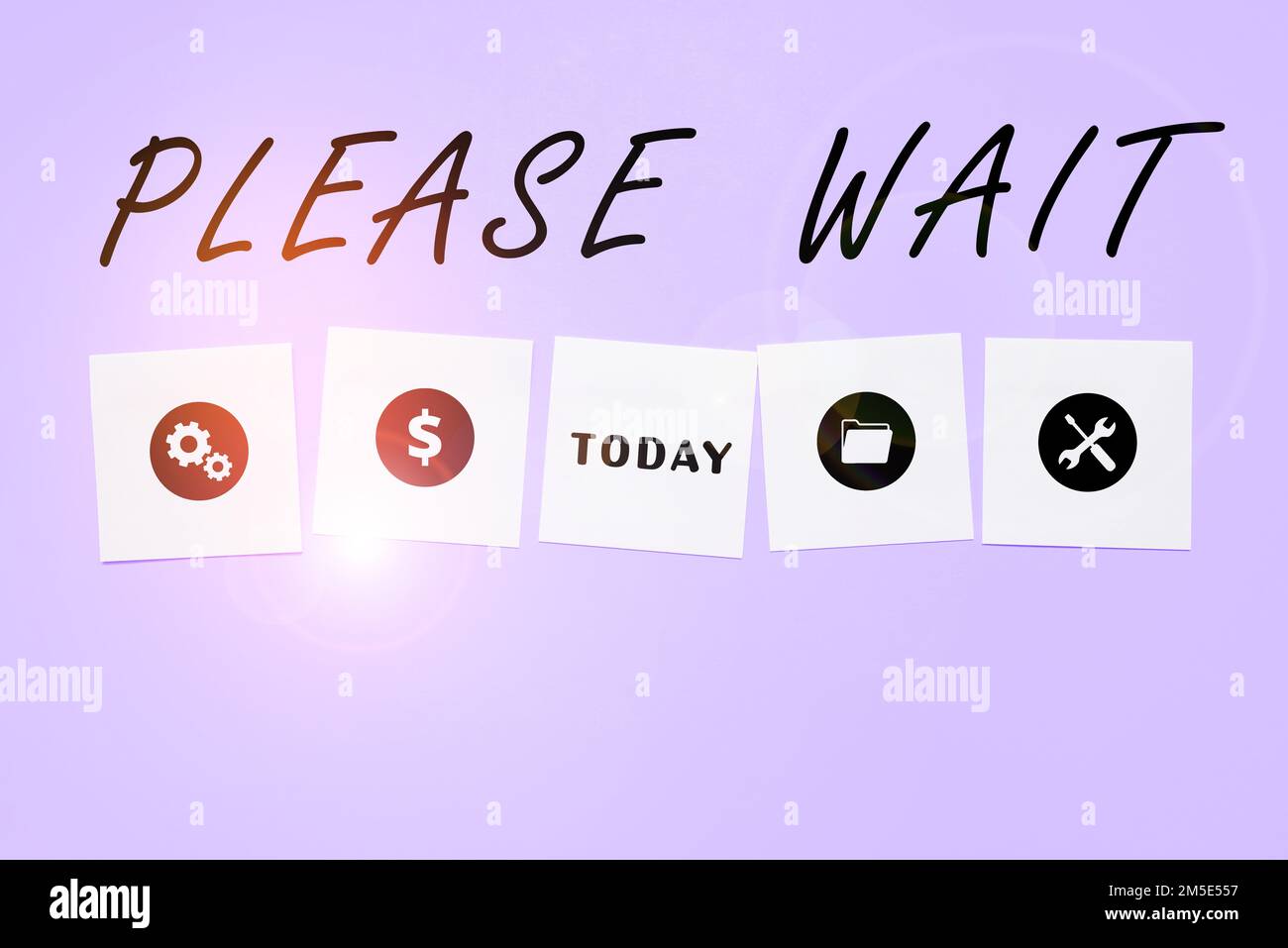 Conceptual display Please Wait. Business concept to pause any ...