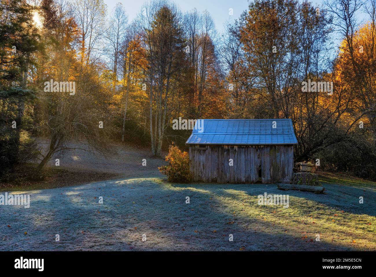Elizabethton, Tennessee, USA - October 20, 2022: Miller Farmstead built ...