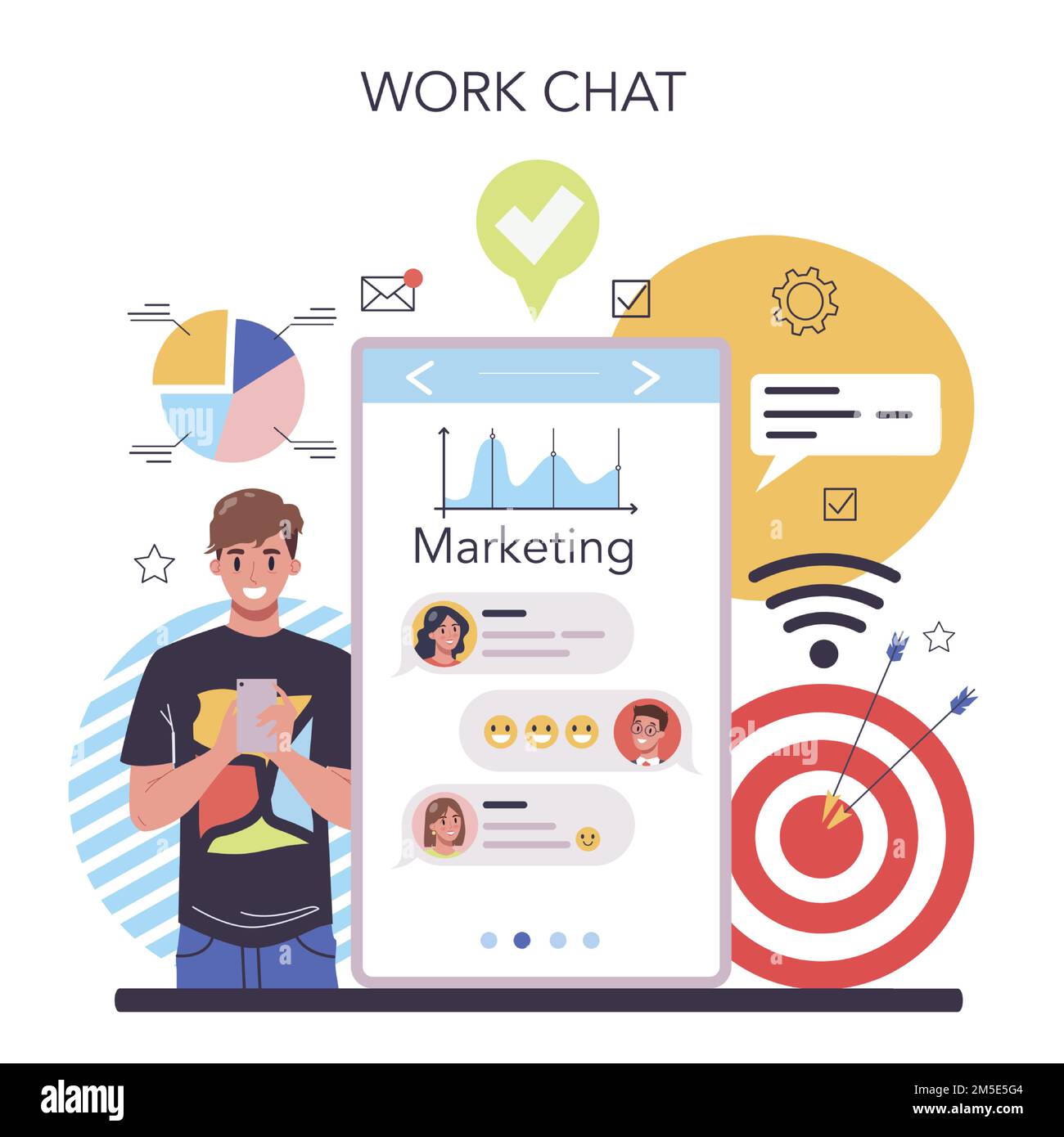 Marketing online service or platform. Market research and analysis ...