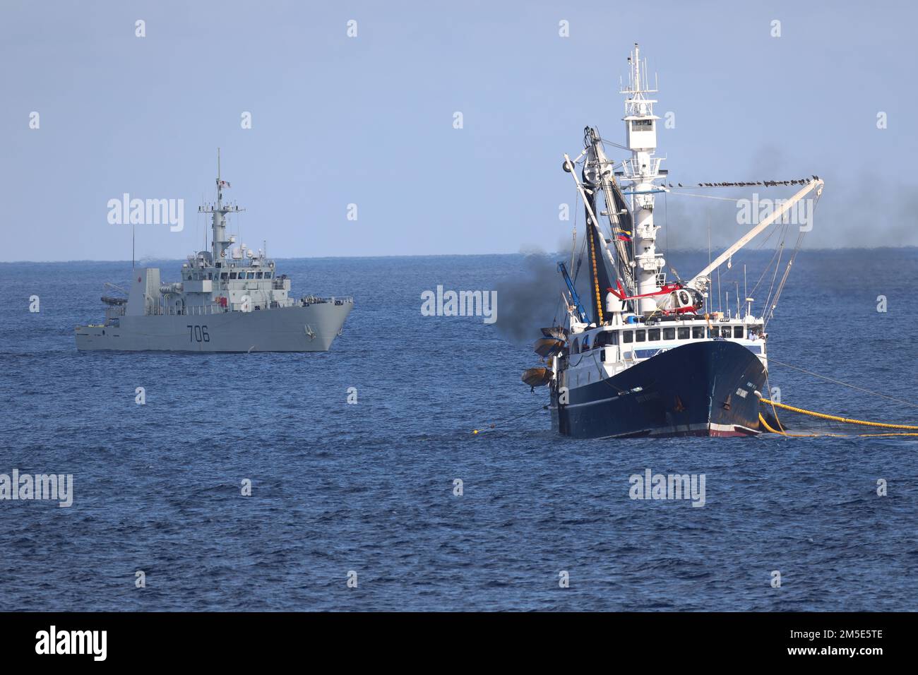 Royal Canadian Navy members of Her Majesty's Canadian Ship Yellowknife ...