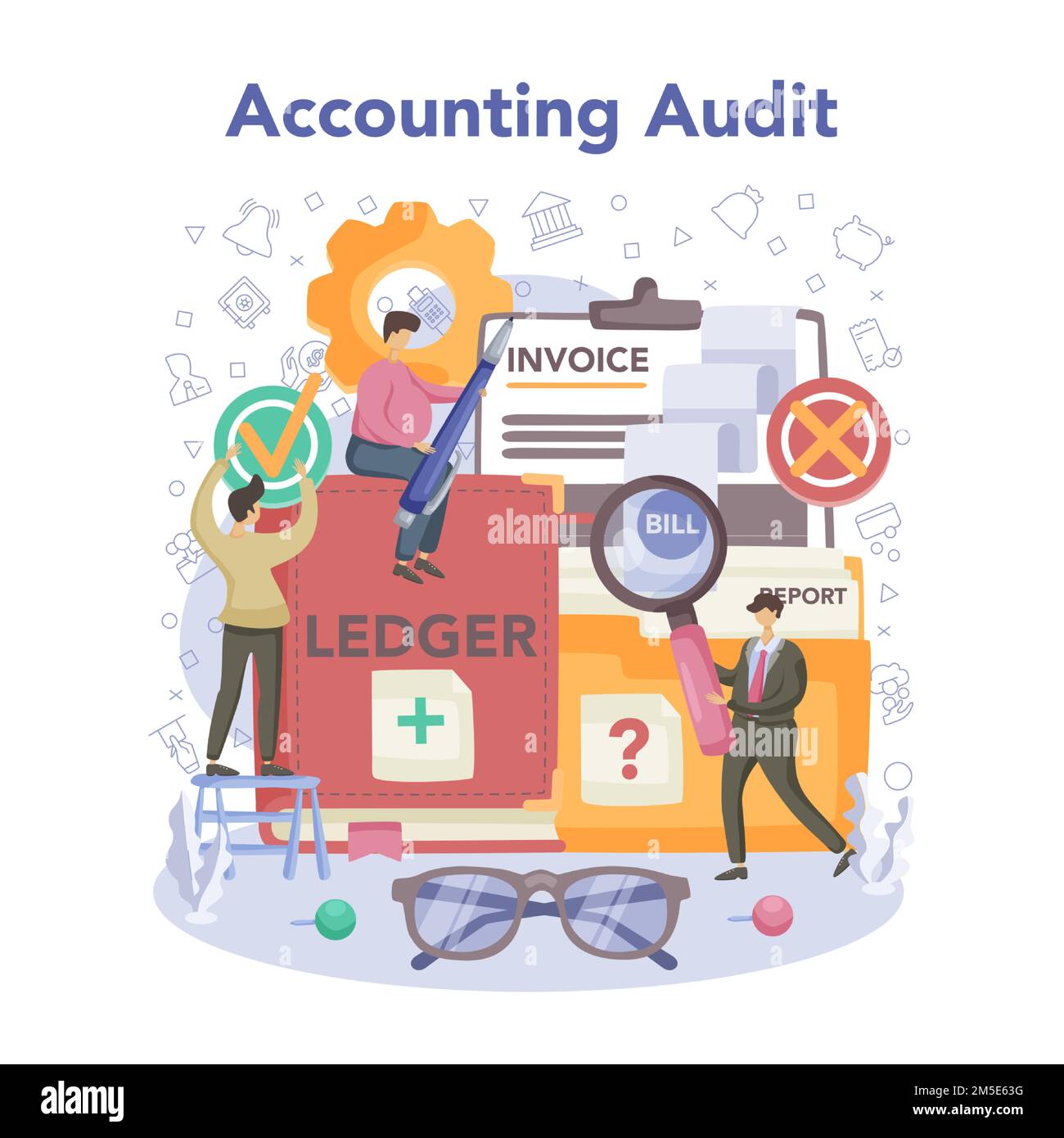Diagram concept quality audit Cut Out Stock Images & Pictures - Alamy