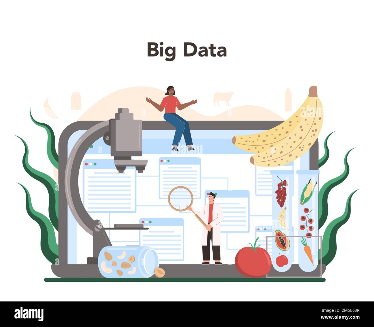 Fish farm harvesting Stock Vector Images - Alamy