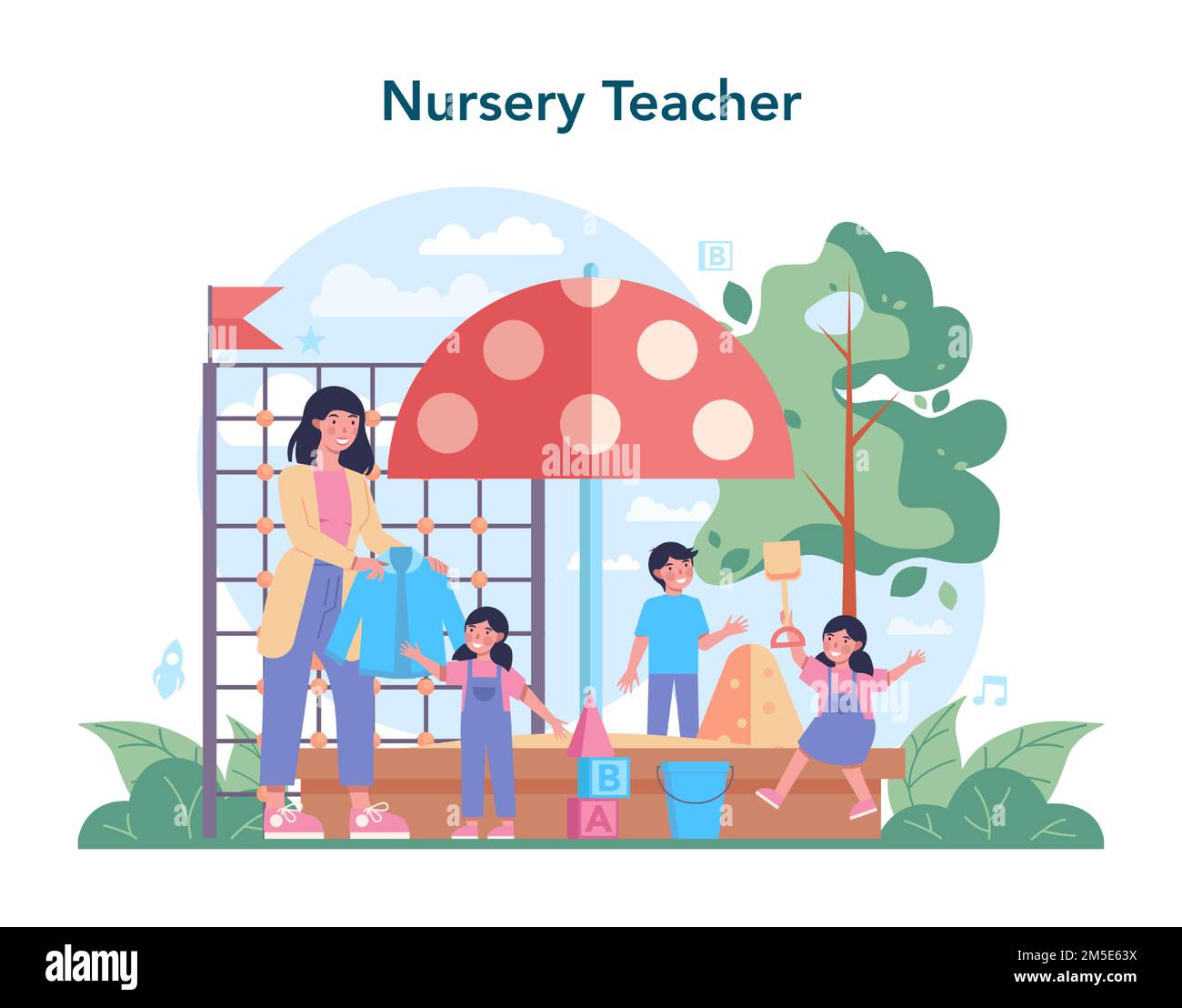Child doing activity in classroom Stock Vector Images - Alamy