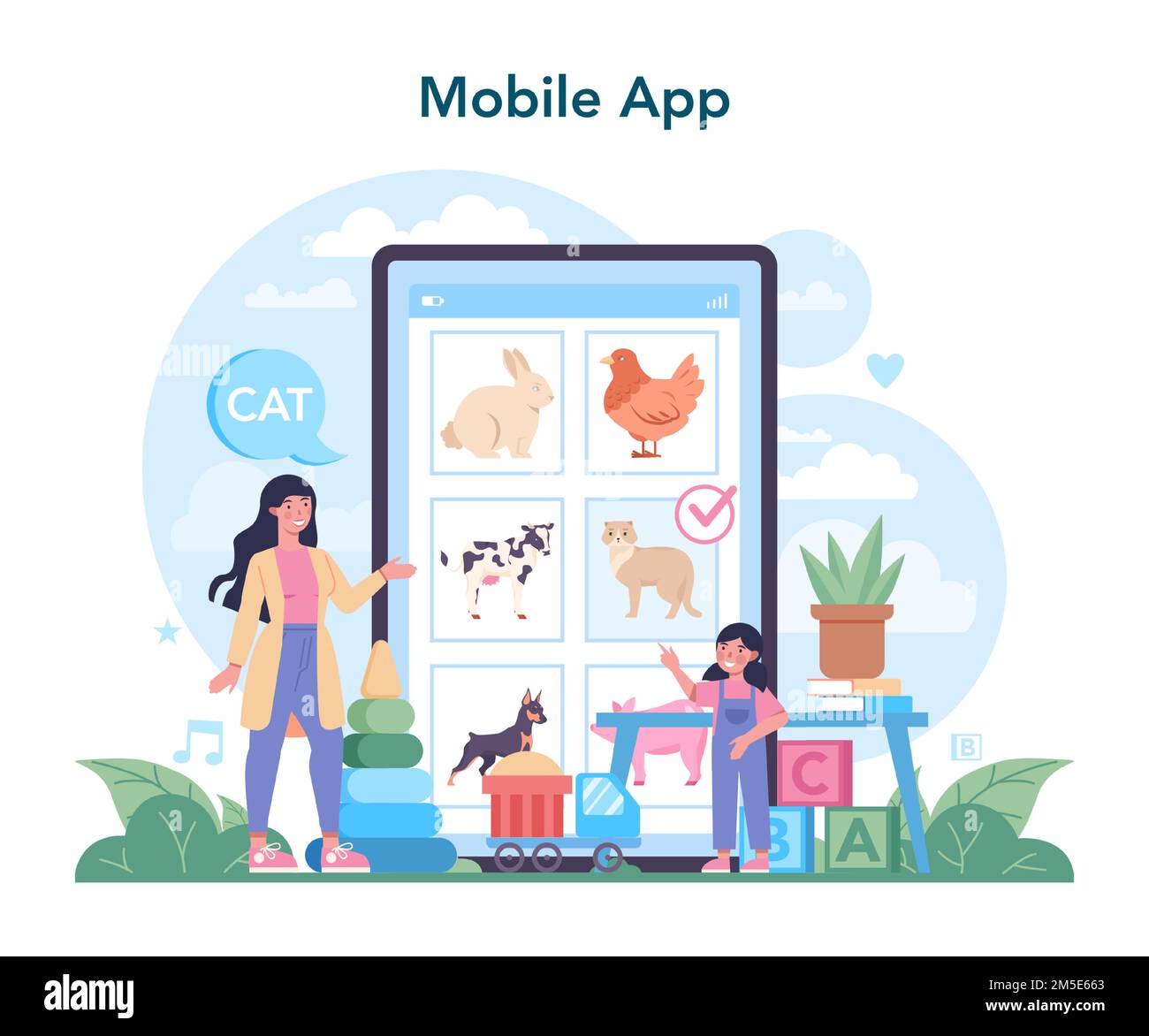 Nursery teacher online service or platform. Professional nany ...