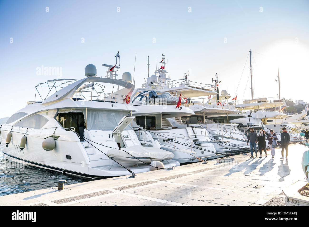 Turkey, Marmaris 24.12.2022 Motor and sail boats, yachts, launch in the ...