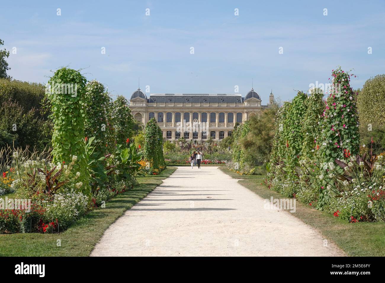 France, Paris, Jardin des Plantes botanical gardens and the Grande ...