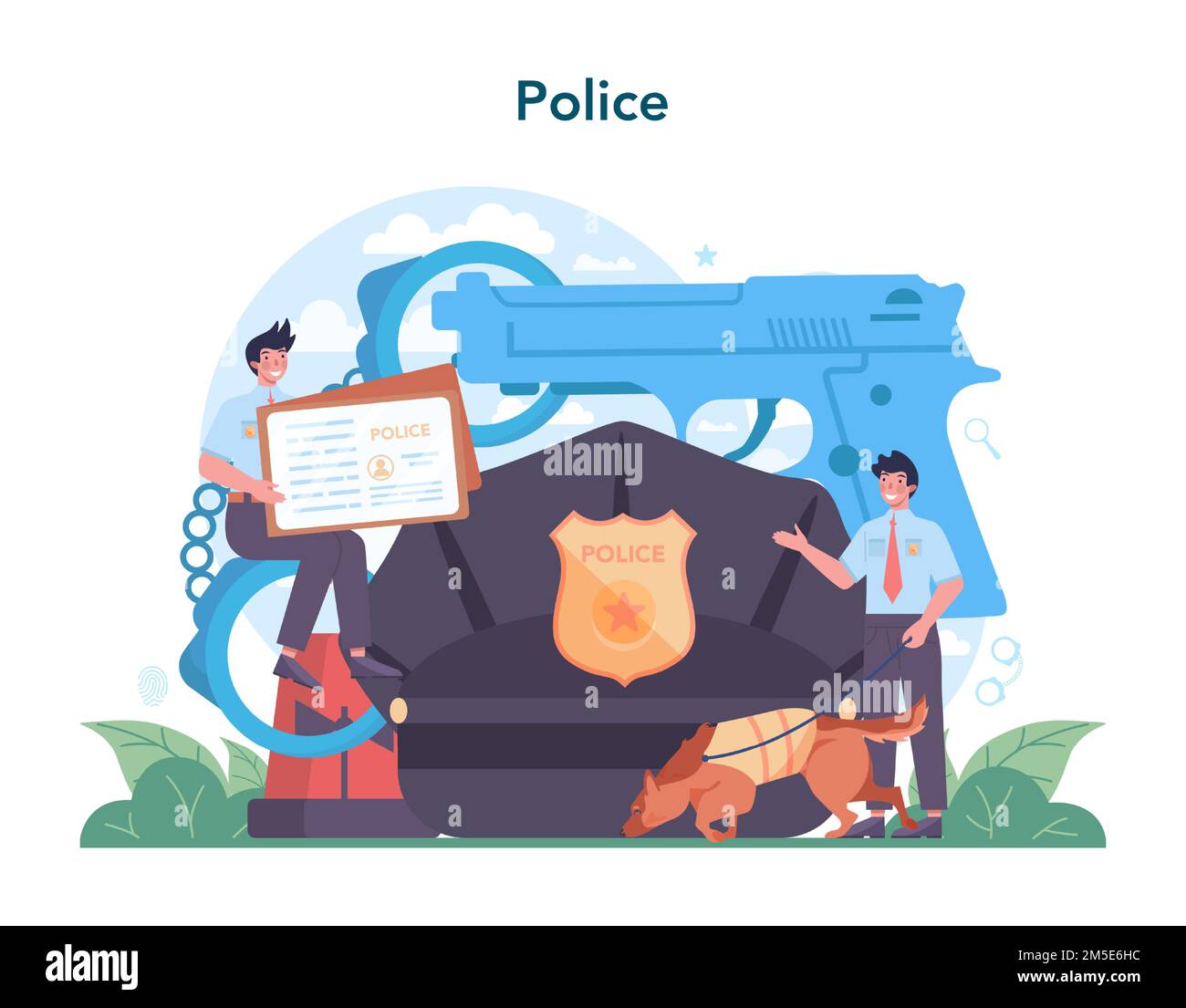 Police community officers Stock Vector Images - Alamy
