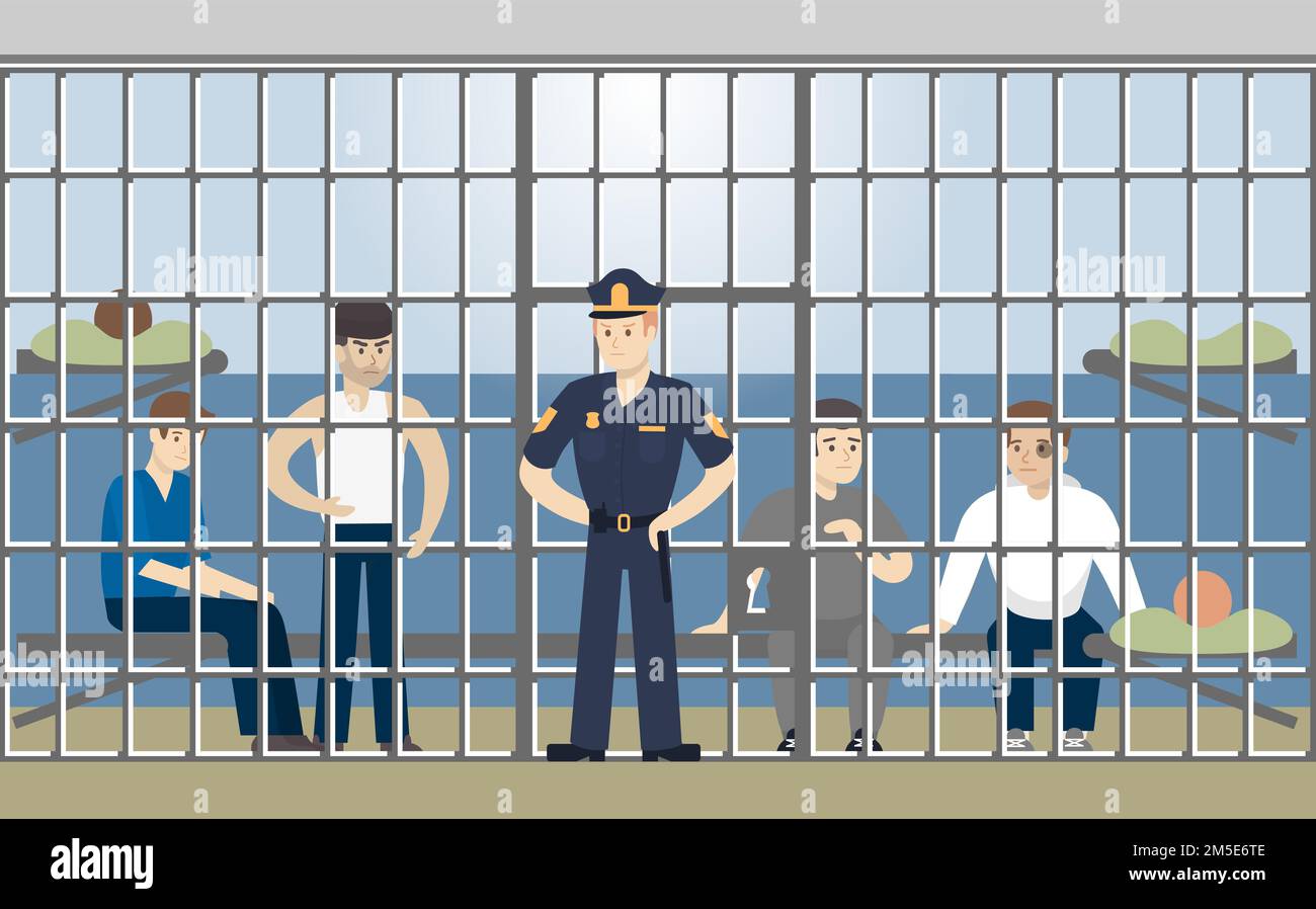 Girl In Jail Cartoon