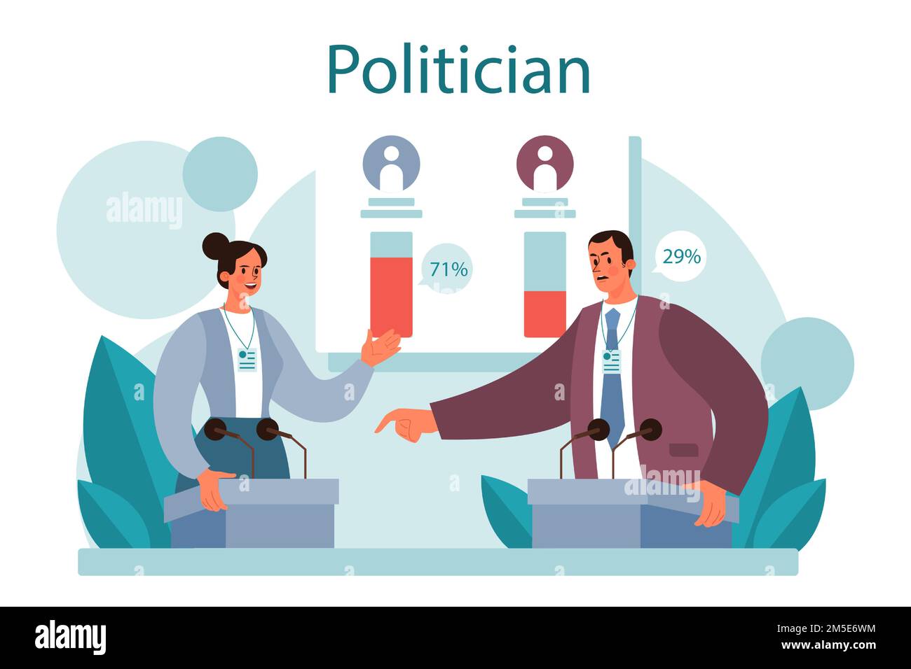 Politician concept. Idea of election and democratic governance ...