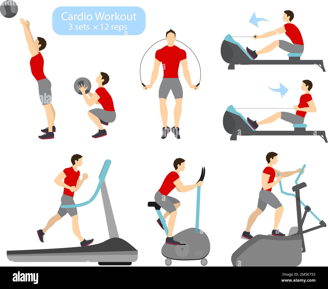 Man sport jumping bench Stock Vector Images - Alamy