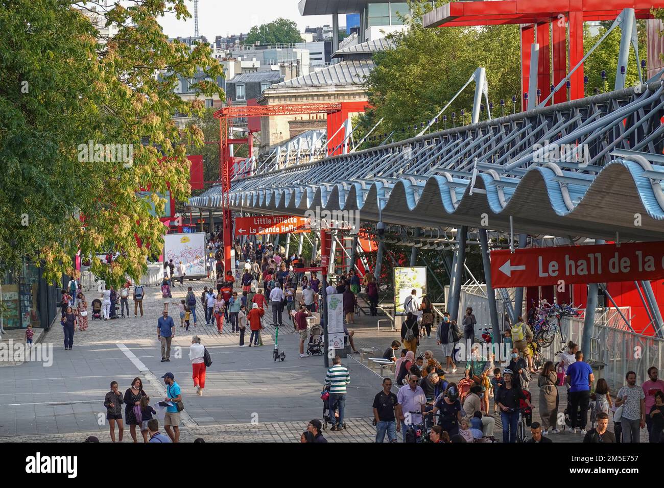 France, Paris, Parc de la Villette, The park houses one of the largest ...
