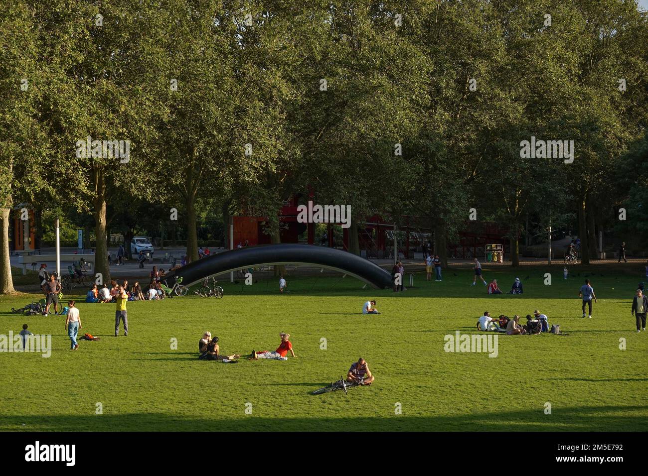 France, Paris, Parc de la Villette, The park houses one of the largest ...