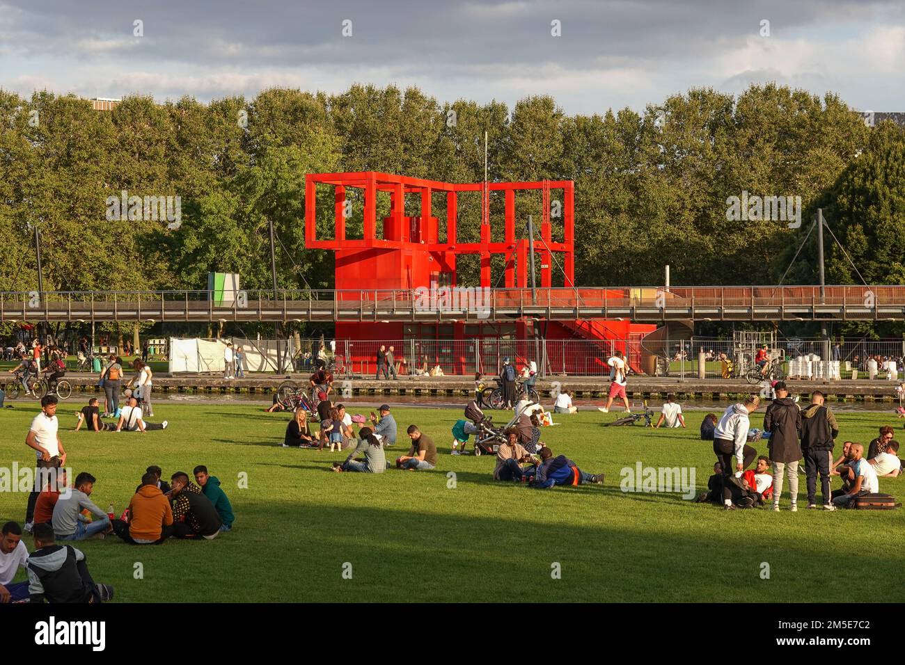 France, Paris, Parc de la Villette, The park houses one of the largest ...