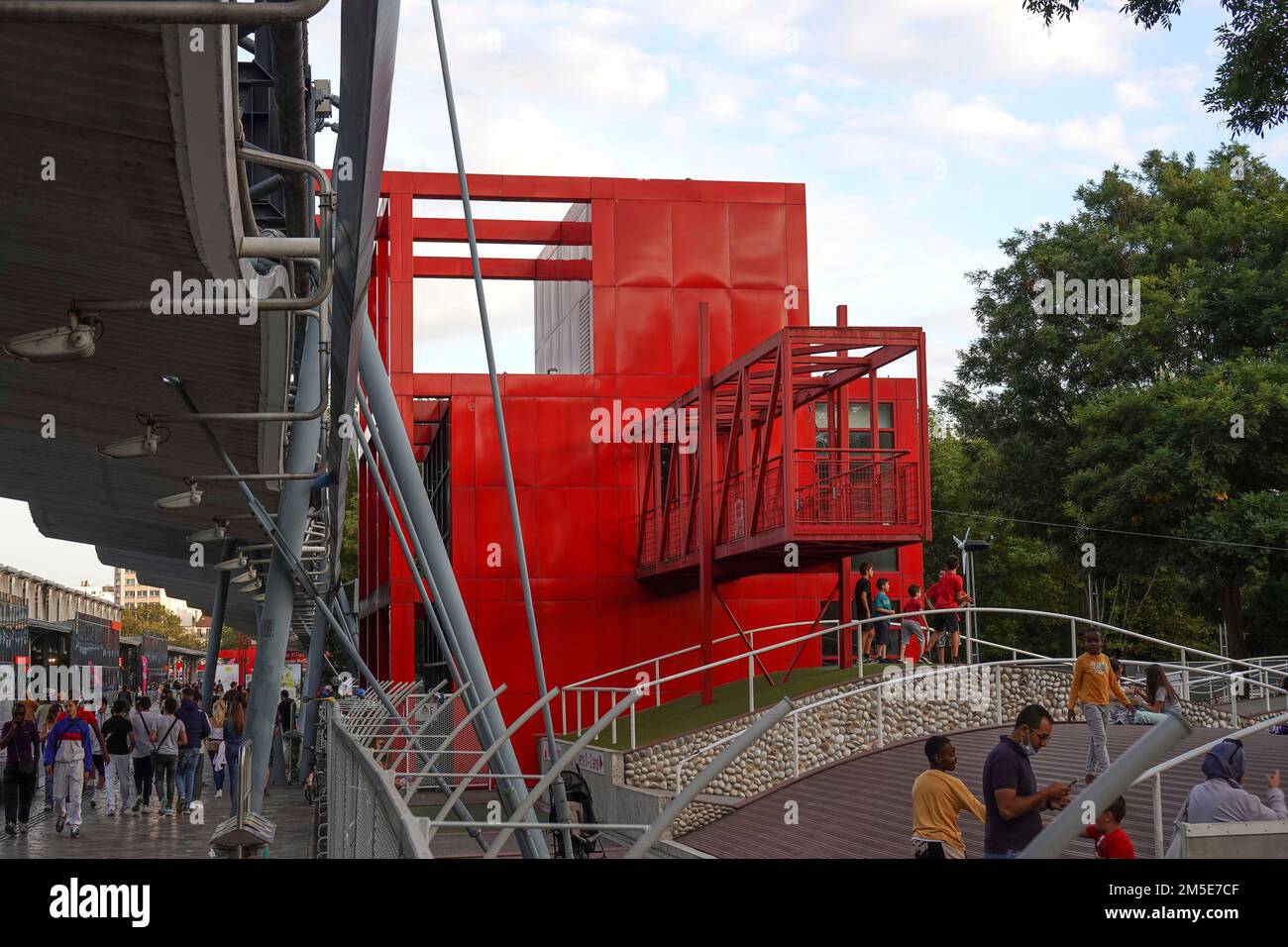 France, Paris, Parc de la Villette, The park houses one of the largest ...