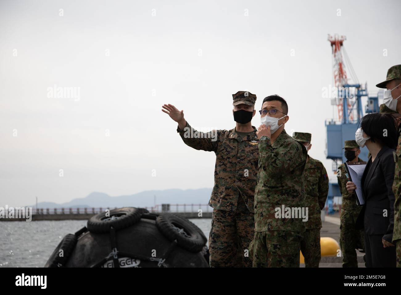 U.S. Marine Corps Col. Lance Lewis, the commanding officer of Marine ...