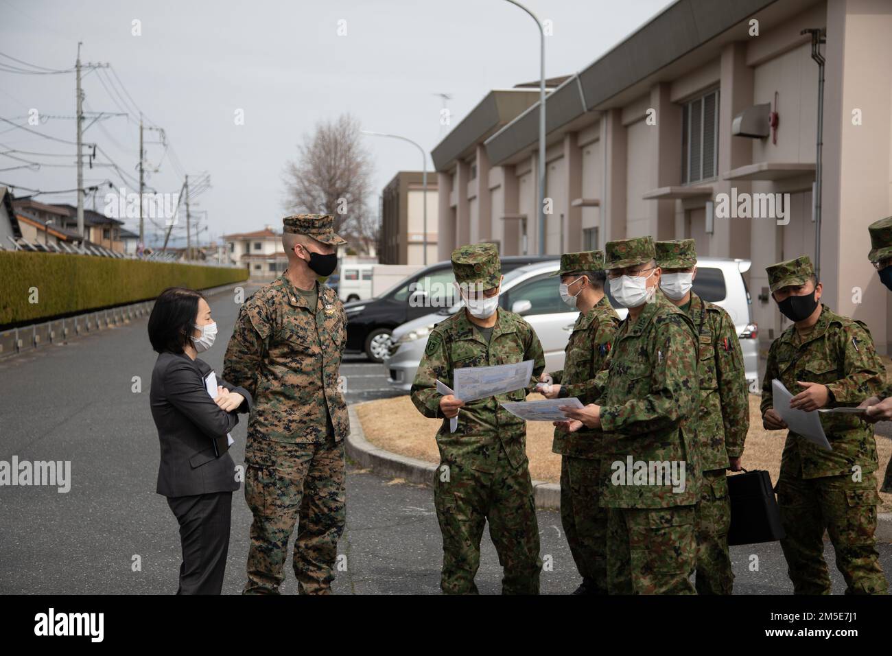 U.S. Marine Corps Col. Lance Lewis, the Marine Corps Air Station ...