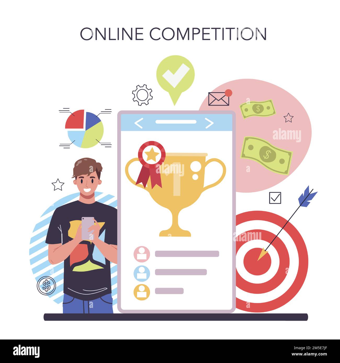 Competitor analysis online service or platform. Business competition ...