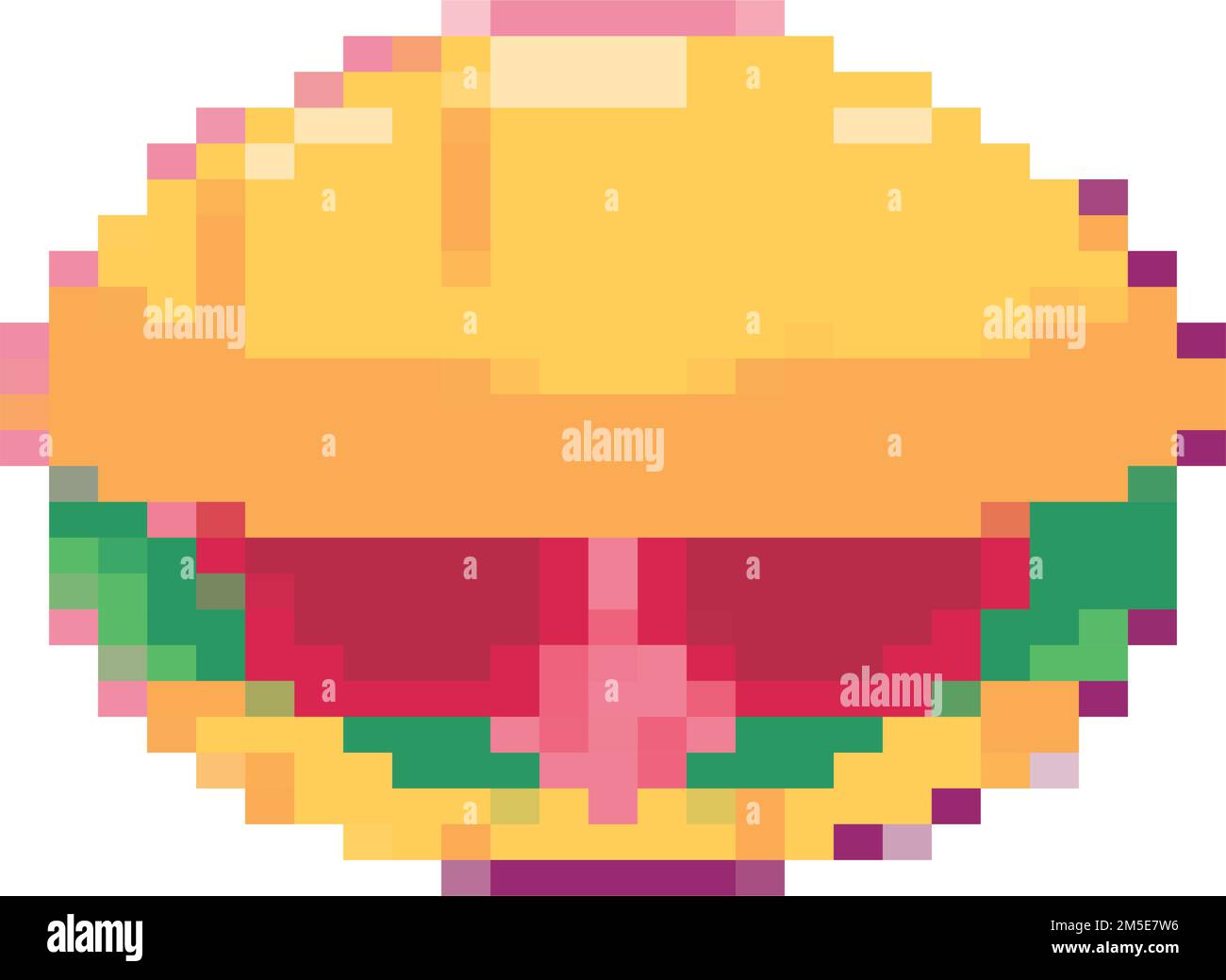 flat pixelated sandwich Stock Vector Image & Art - Alamy