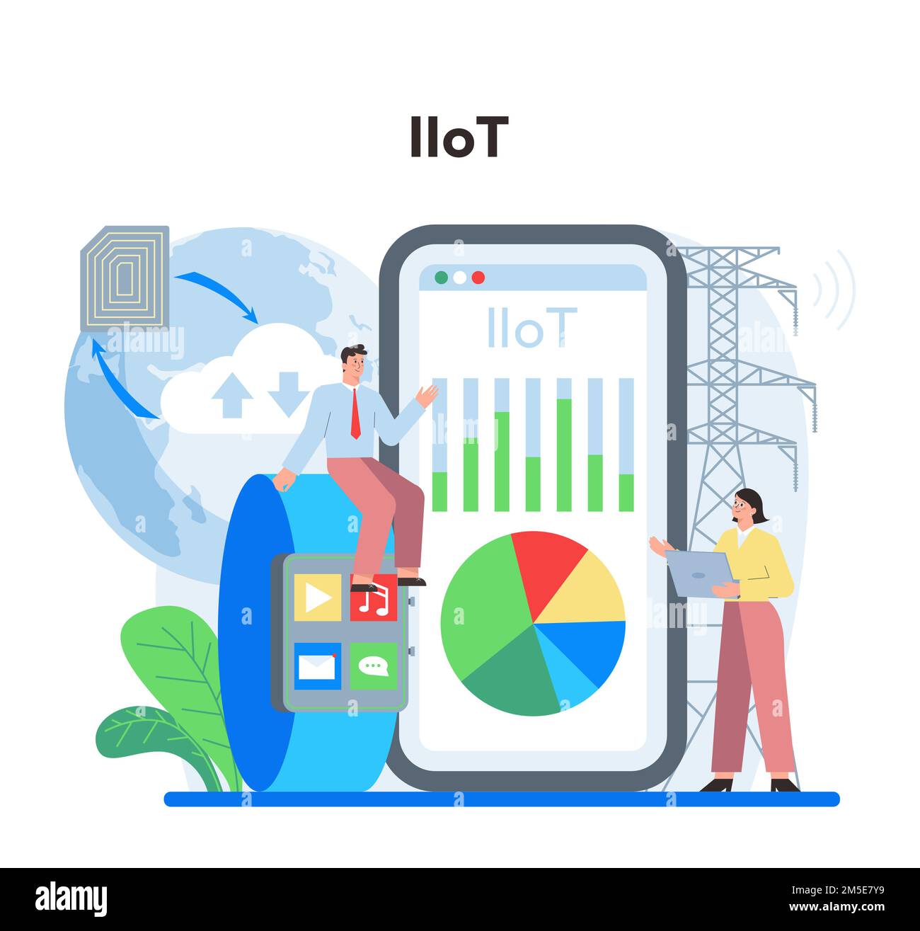 Iiot vector vectors hi-res stock photography and images - Alamy