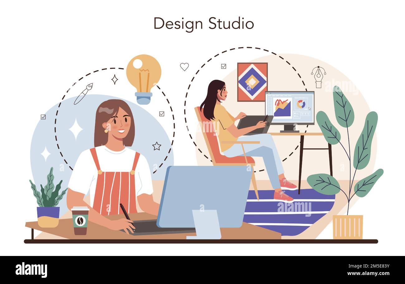 Studio advertisment Stock Vector Images - Alamy