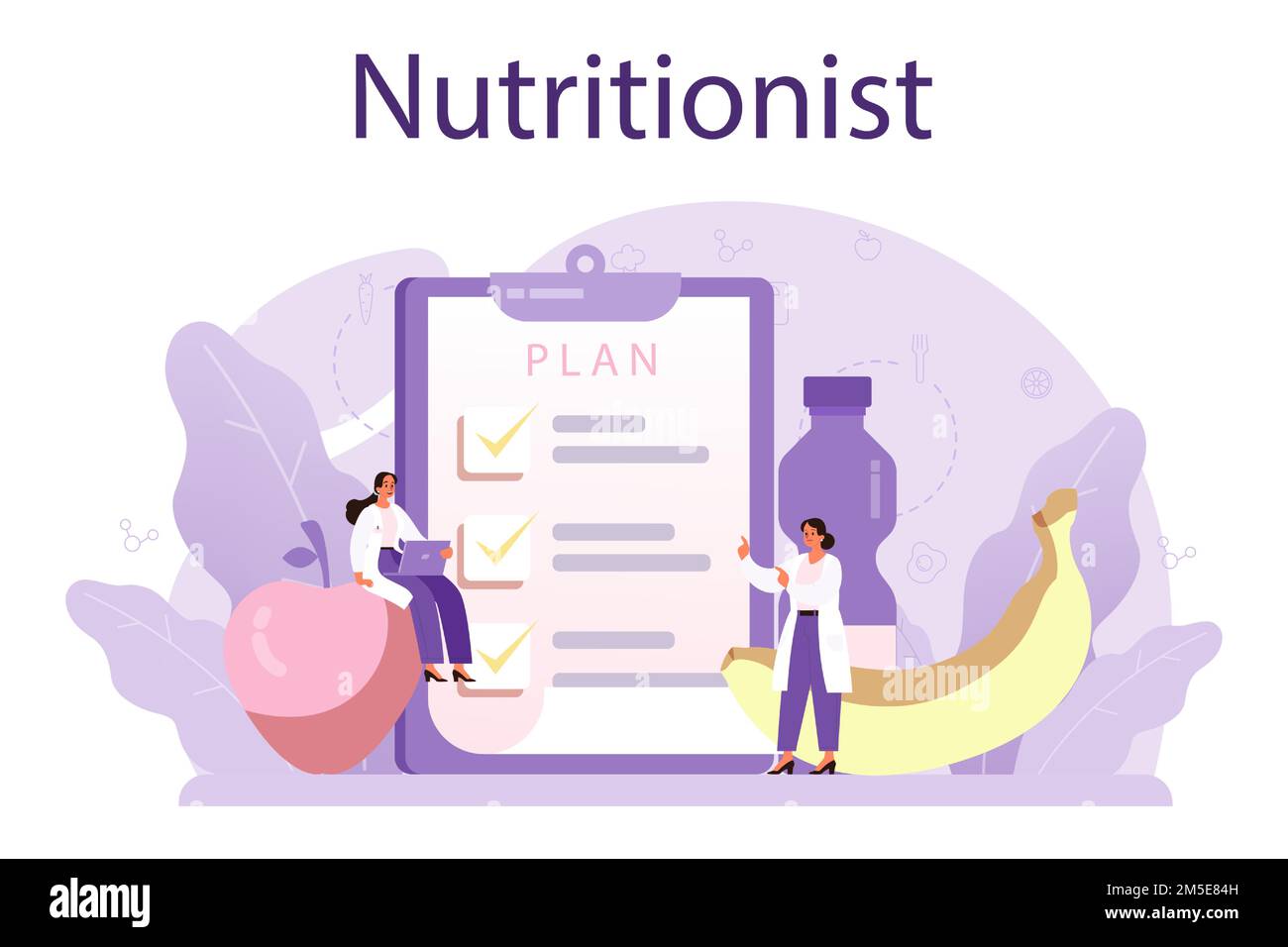 Nutritionist concept. Nutrition therapy with healthy food and physical ...