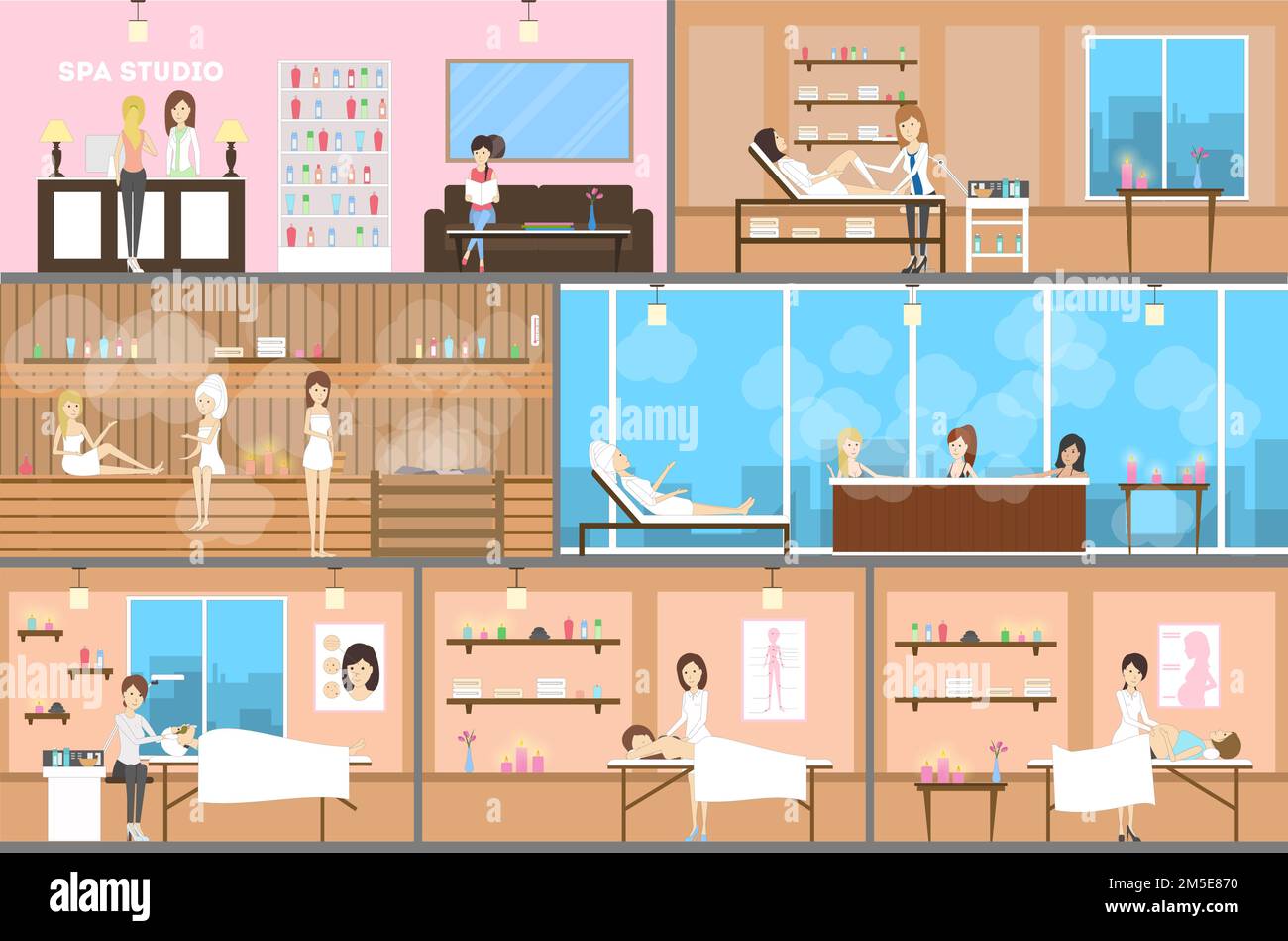 Man steam mirror Stock Vector Images - Alamy