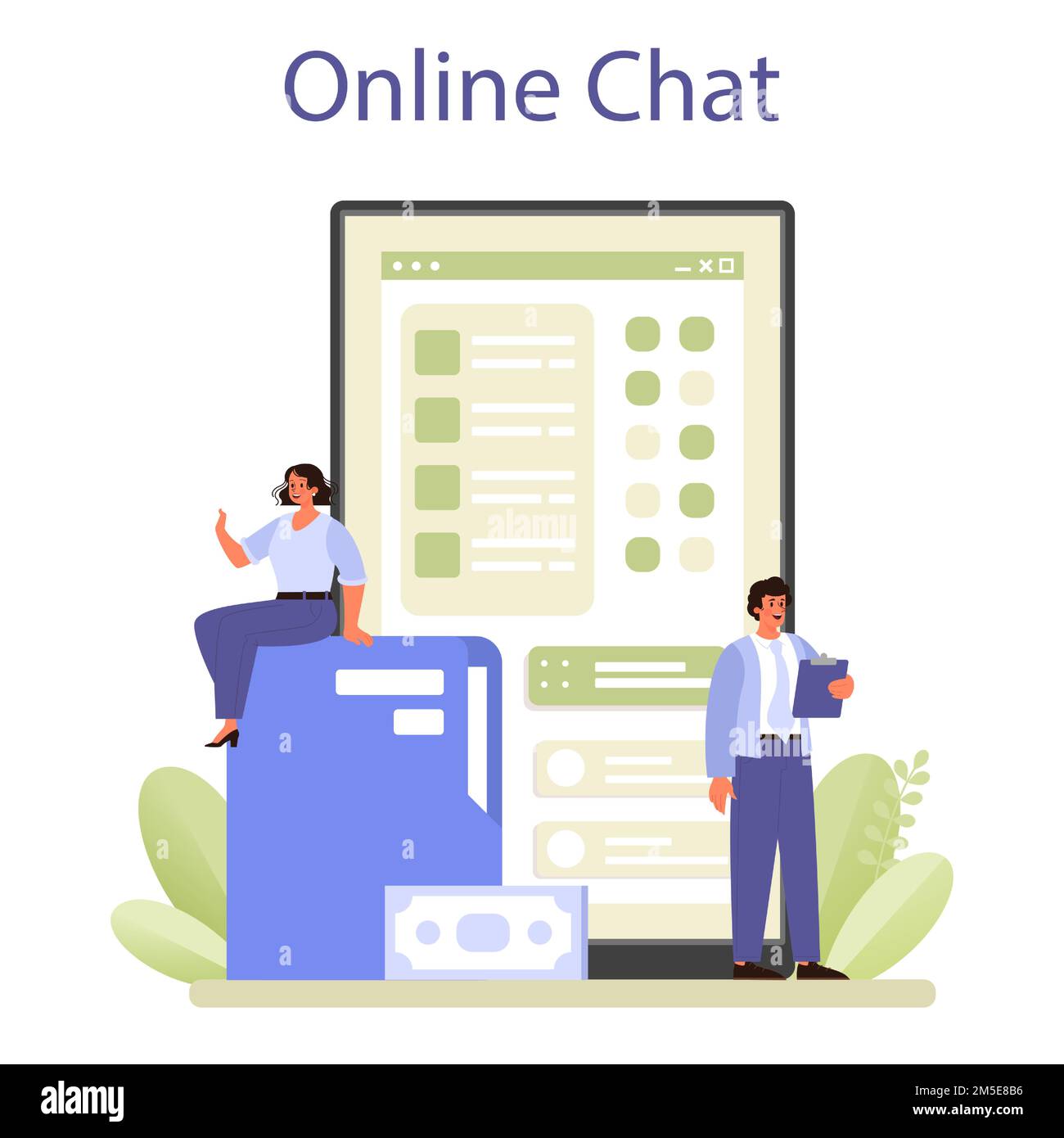 Networking online service or platform. Employees collaboration ...