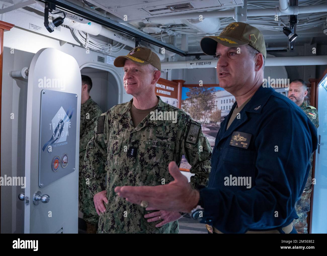 NORFOLK (March 7, 2022) – Capt. Eric Kellum, commanding officer of the San Antonio-class ...