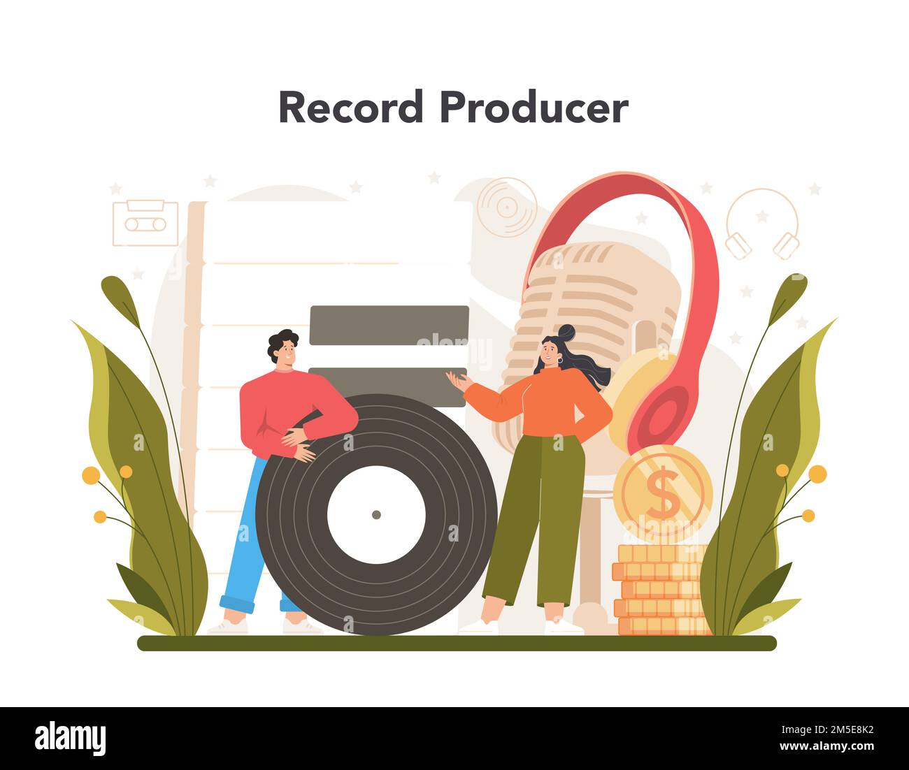 Record artist Stock Vector Images - Alamy