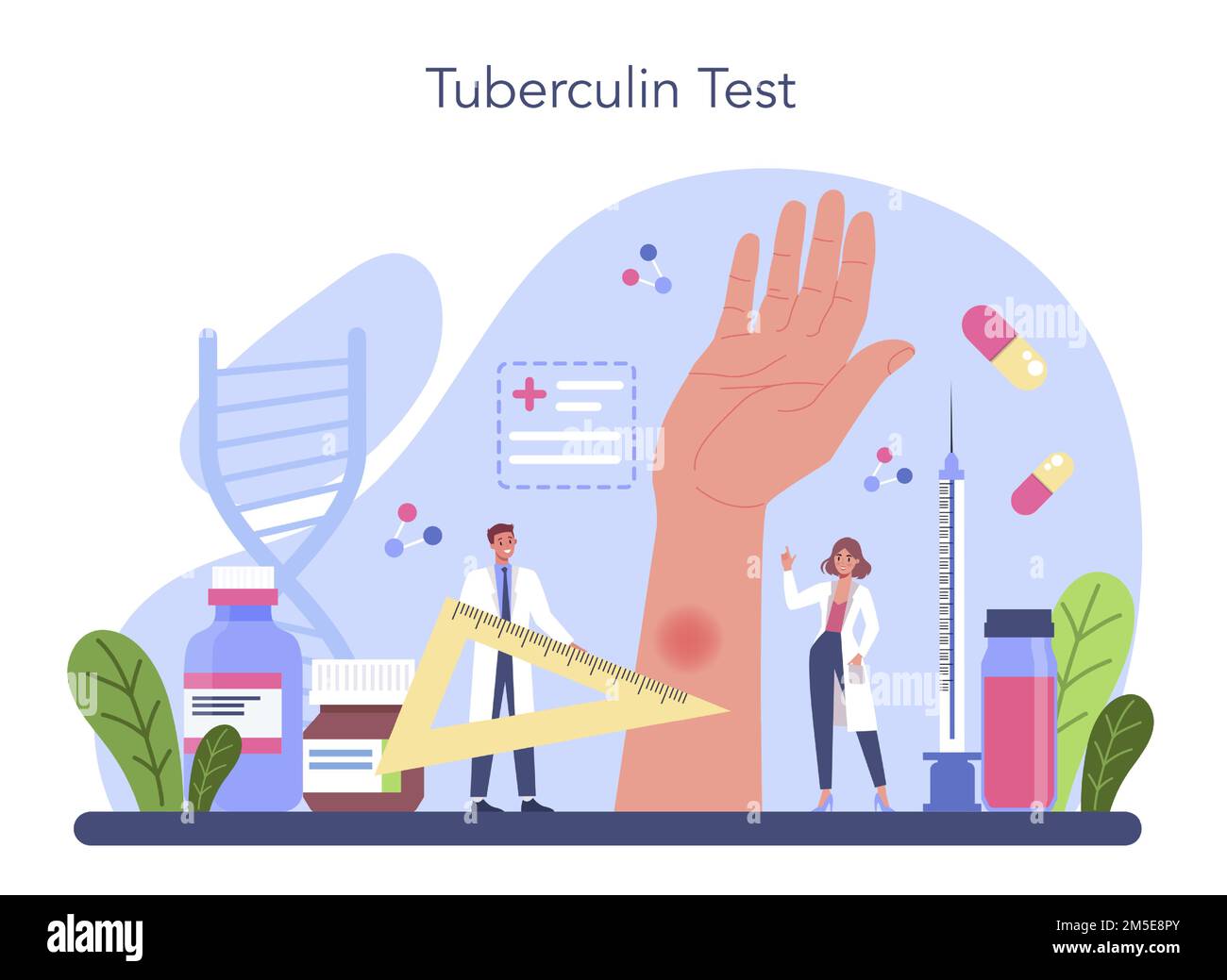 Phthisiatrician concept. Doctor standing at big lungs and checking it ...