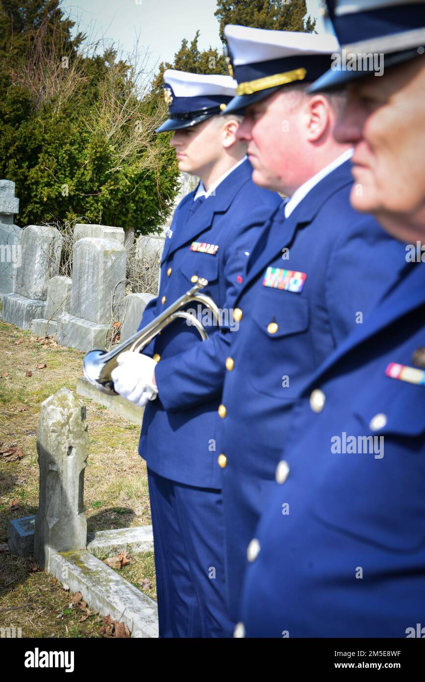 Coast Guard members from Station Atlantic City, New Jersey, hold a ...