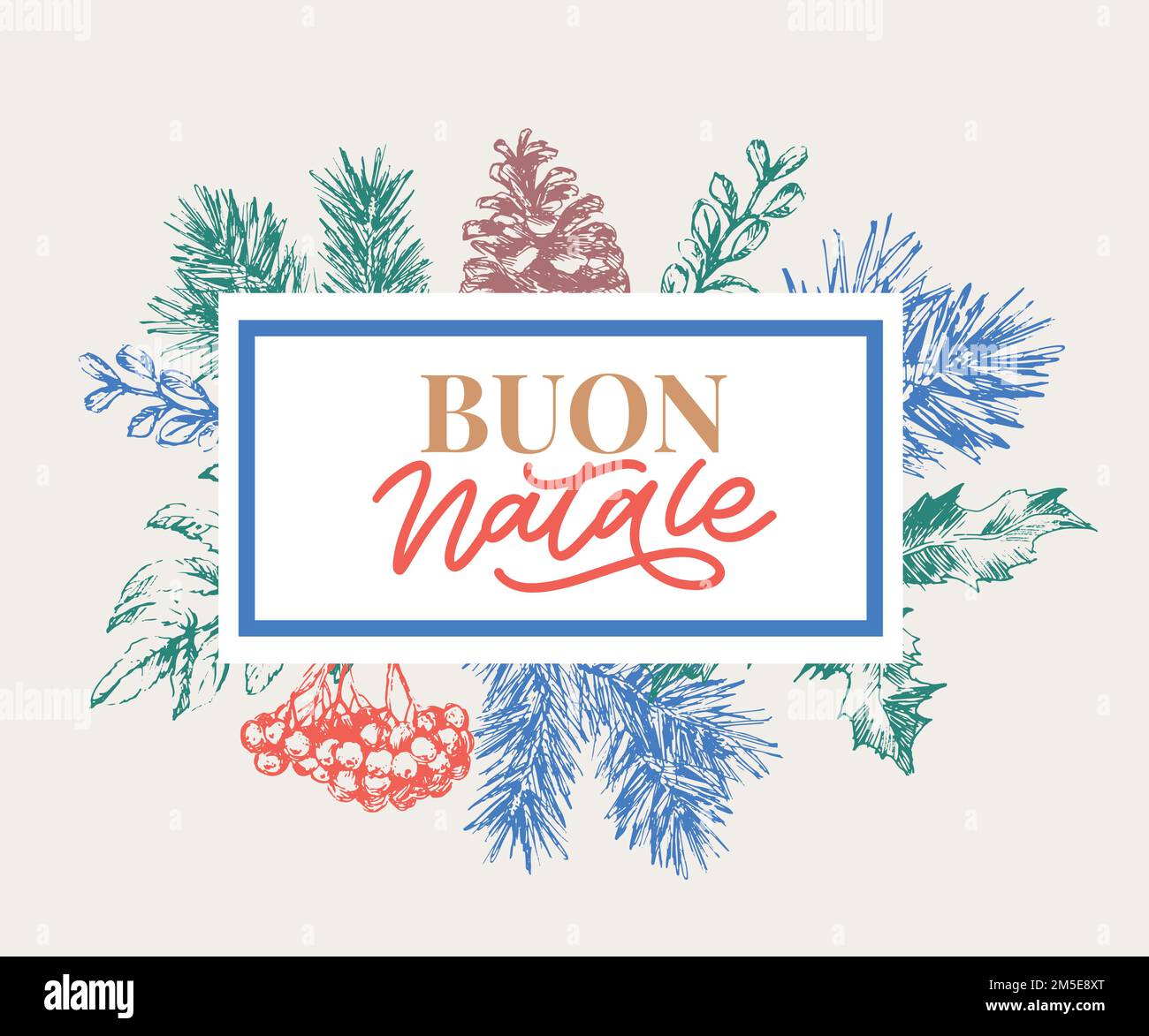 Italy christmas letter Stock Vector Images - Alamy