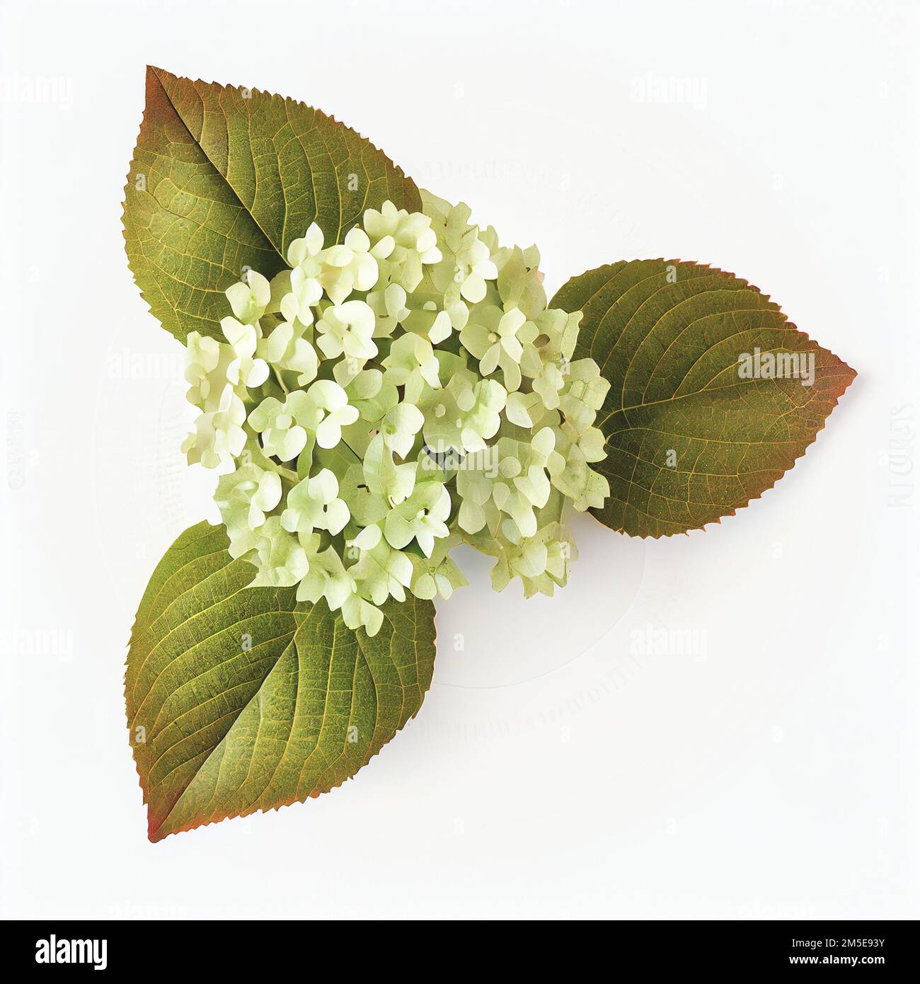 White hydrangea from above hi-res stock photography and images - Alamy