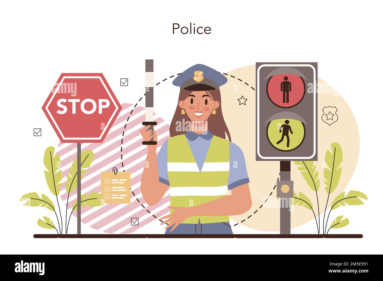 Police officer. Detective making interrogation. Policeman patrol the ...