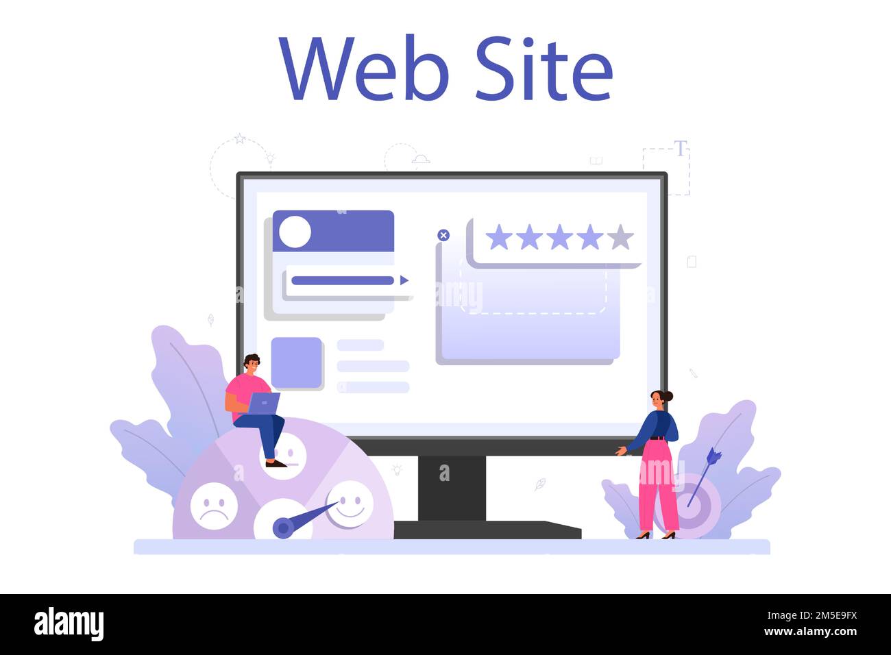 Business reputation online service or platform. Building relationship ...